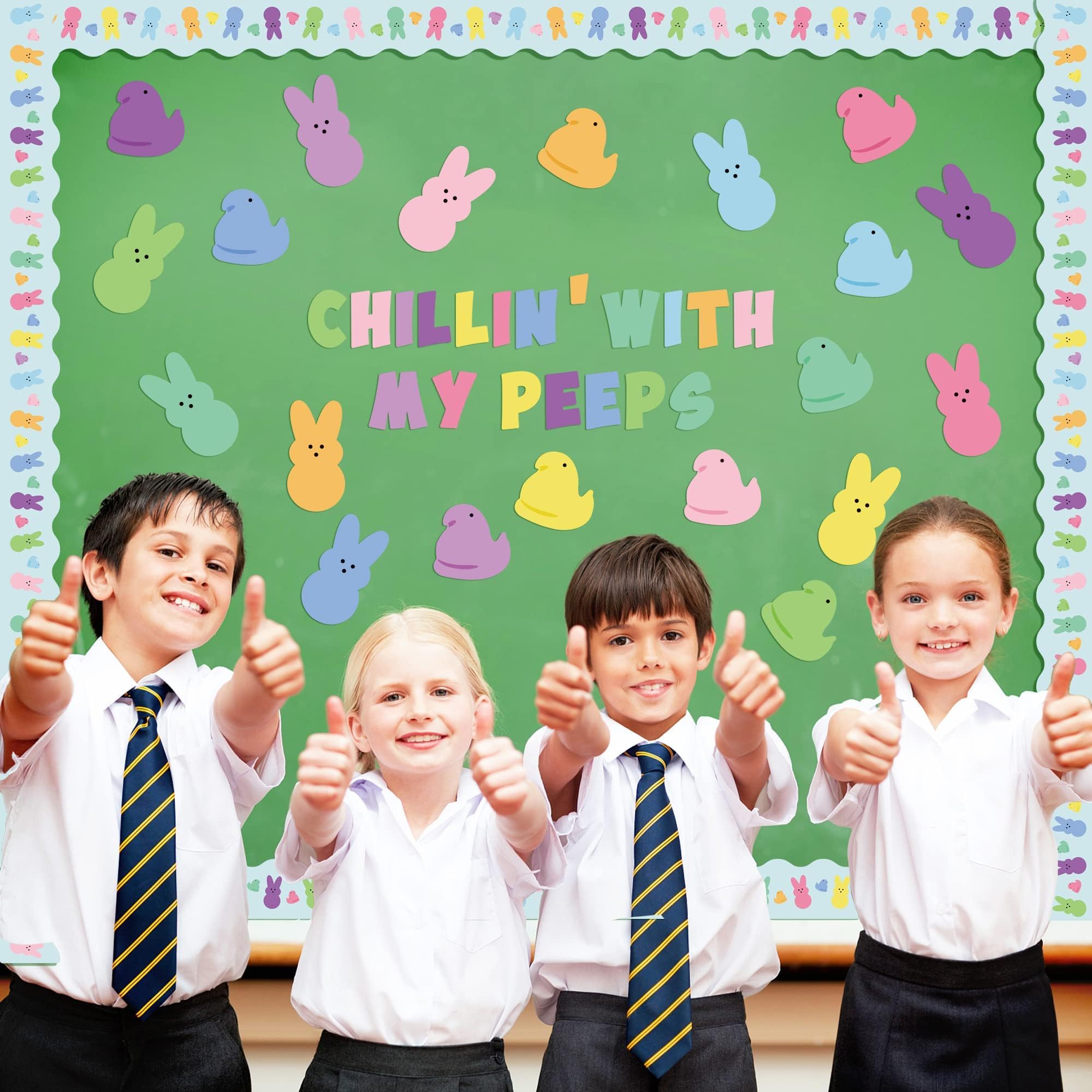 Snapklik.com : AsodSway Easter Bunny Bulletin Board Cutouts - 119Pcs ...