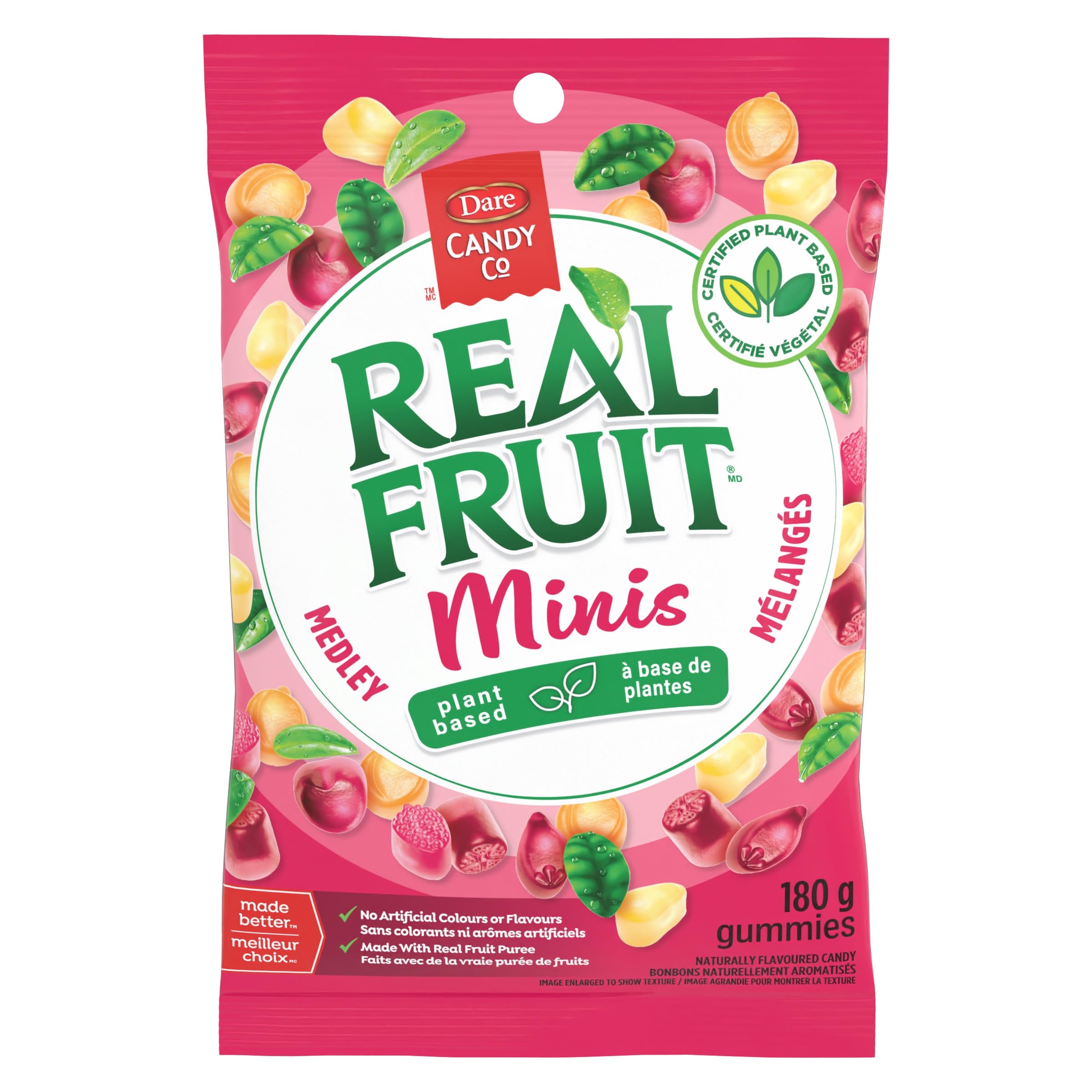 REALFRUIT Minis Medley Gummy Candy - Mixed Fruit Plant Based Gummies ...