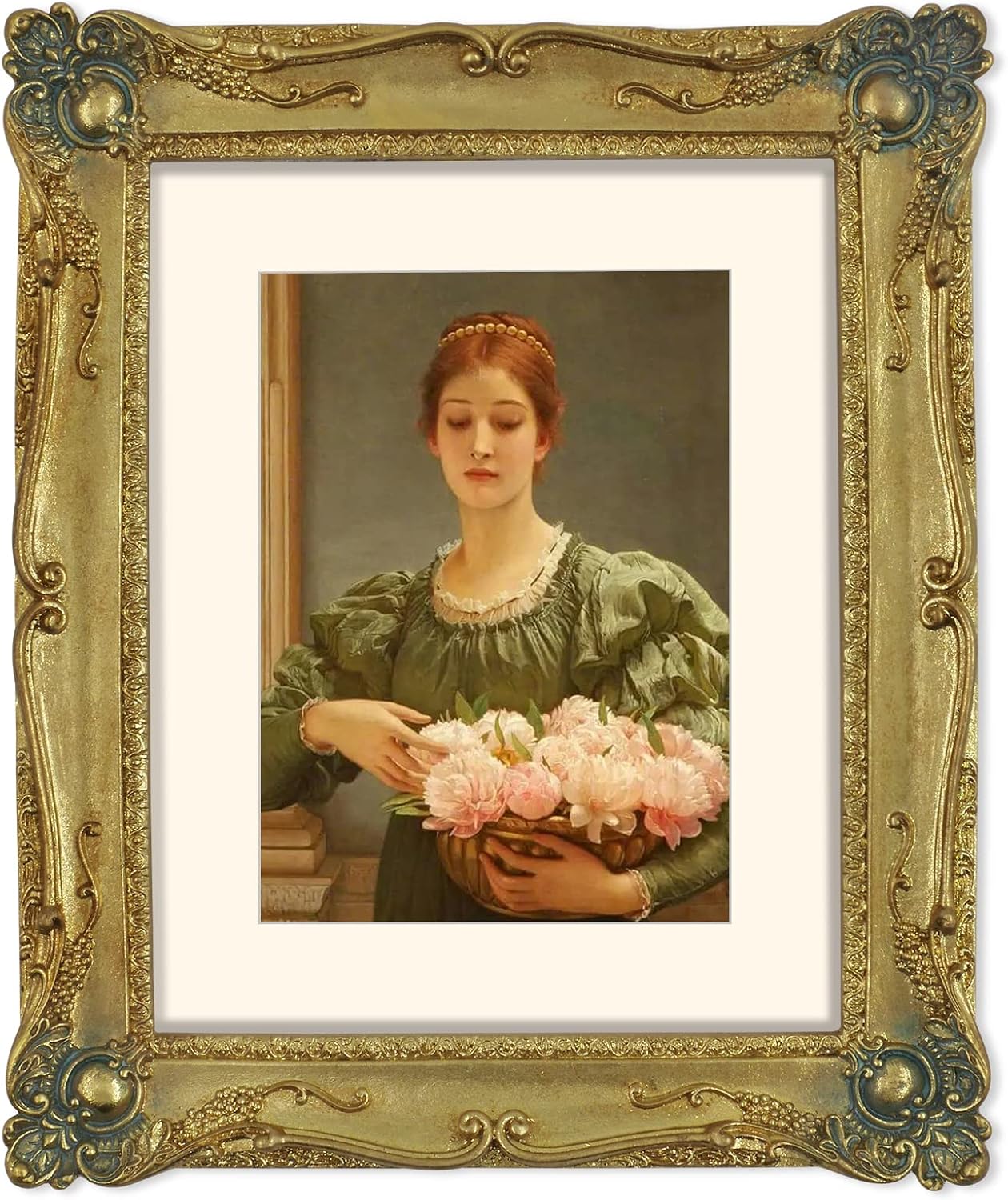 Antique Picture Frames 8x10 Baroque Photo Frames 10 x 8 in with Floral ...