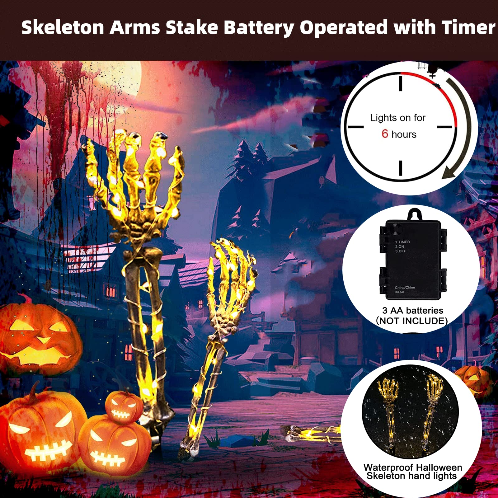 Halloween Skeleton Arm And Hand
