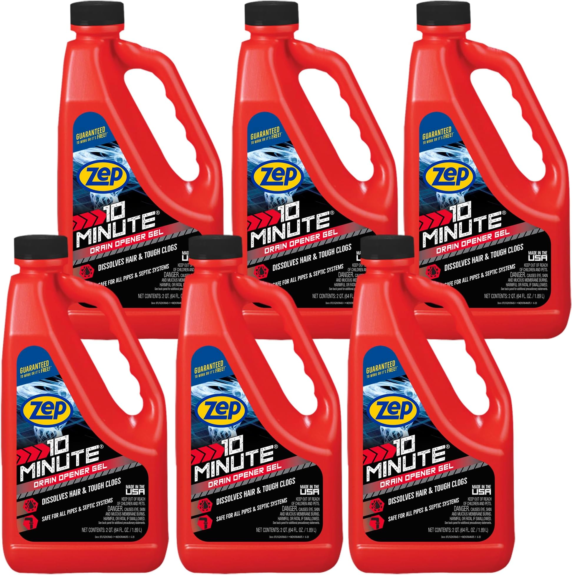 Amazon.com: Zep Liquid Heat Max Clog Remover Gel - Destroys Hair, Build ...