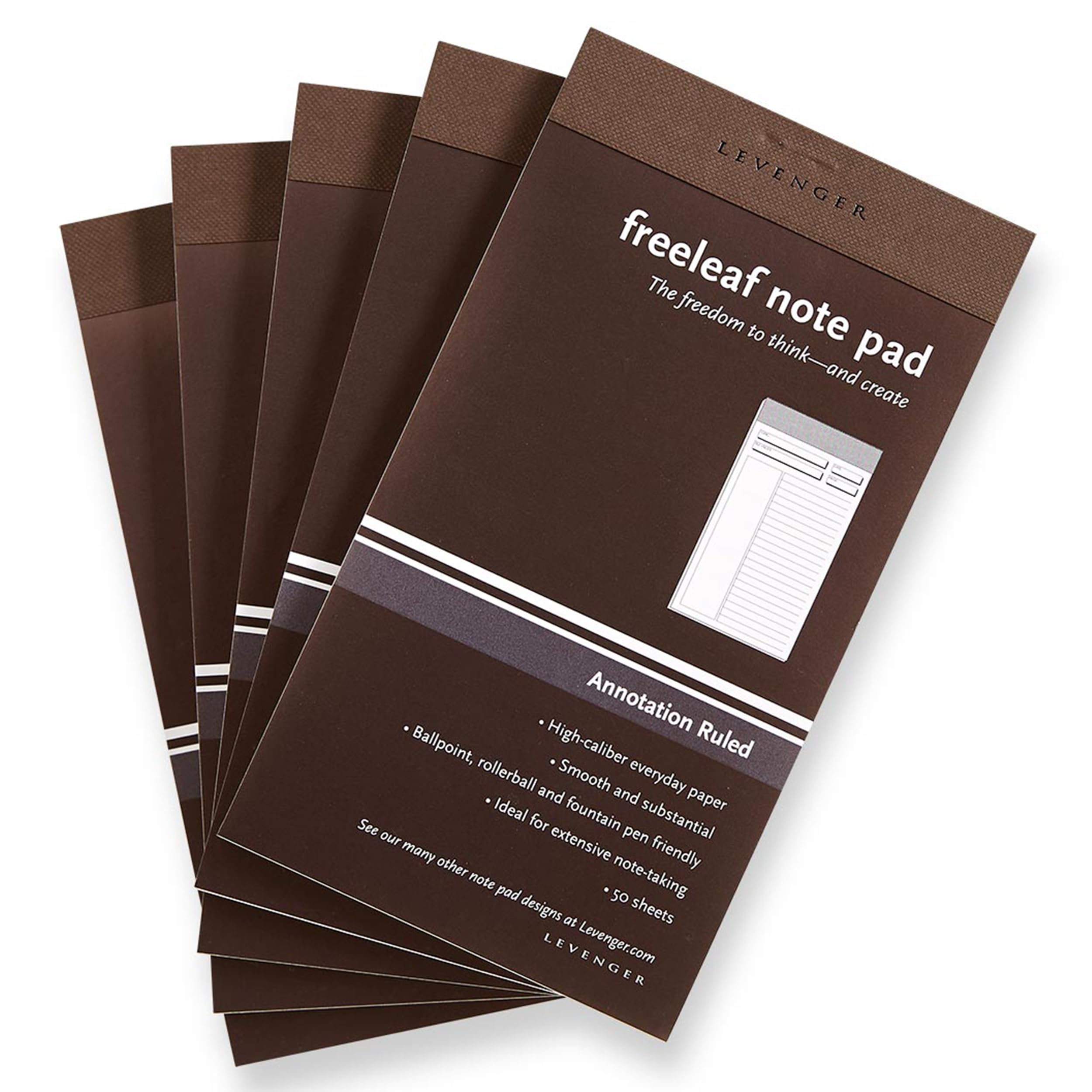Amazon.com : Levenger Freeleaf Annotation Ruled Writing Pads Lined ...