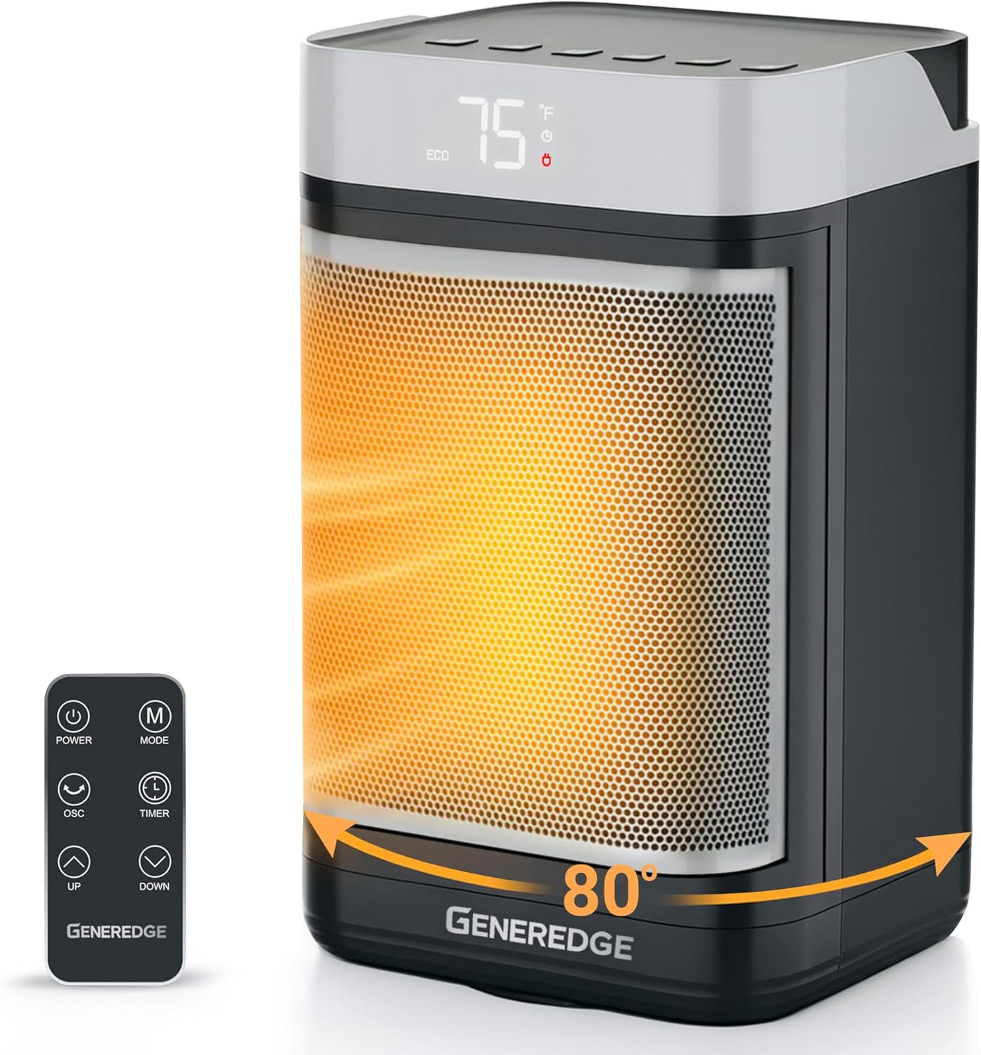 Amazon.com: GENEREDGE Portable Space Heater for Indoor Use - 1500W PTC ...