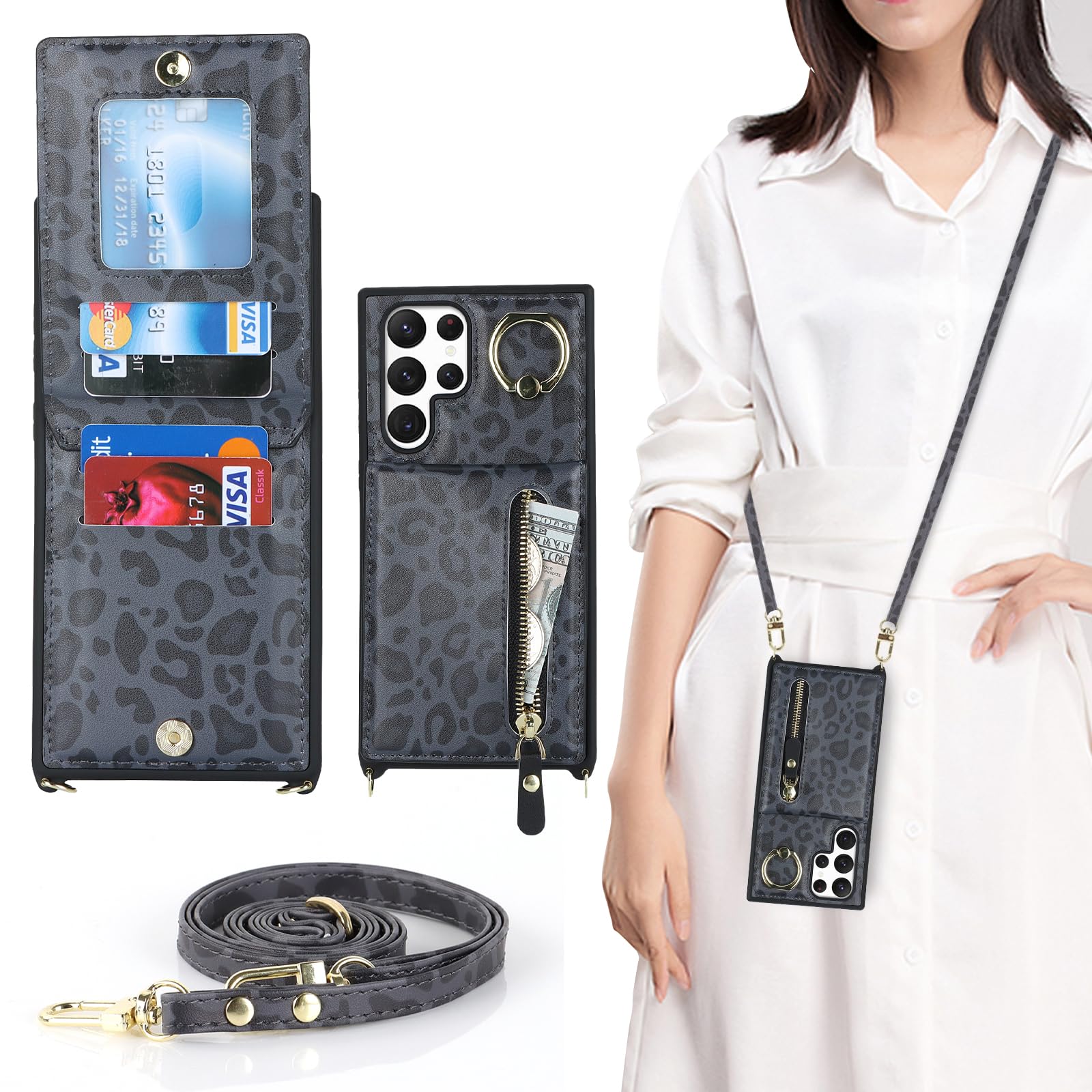 Amazon.com: DEYHU for Samsung Galaxy Note 20 Ultra Case with Card Holder for Women,for Galaxy ...