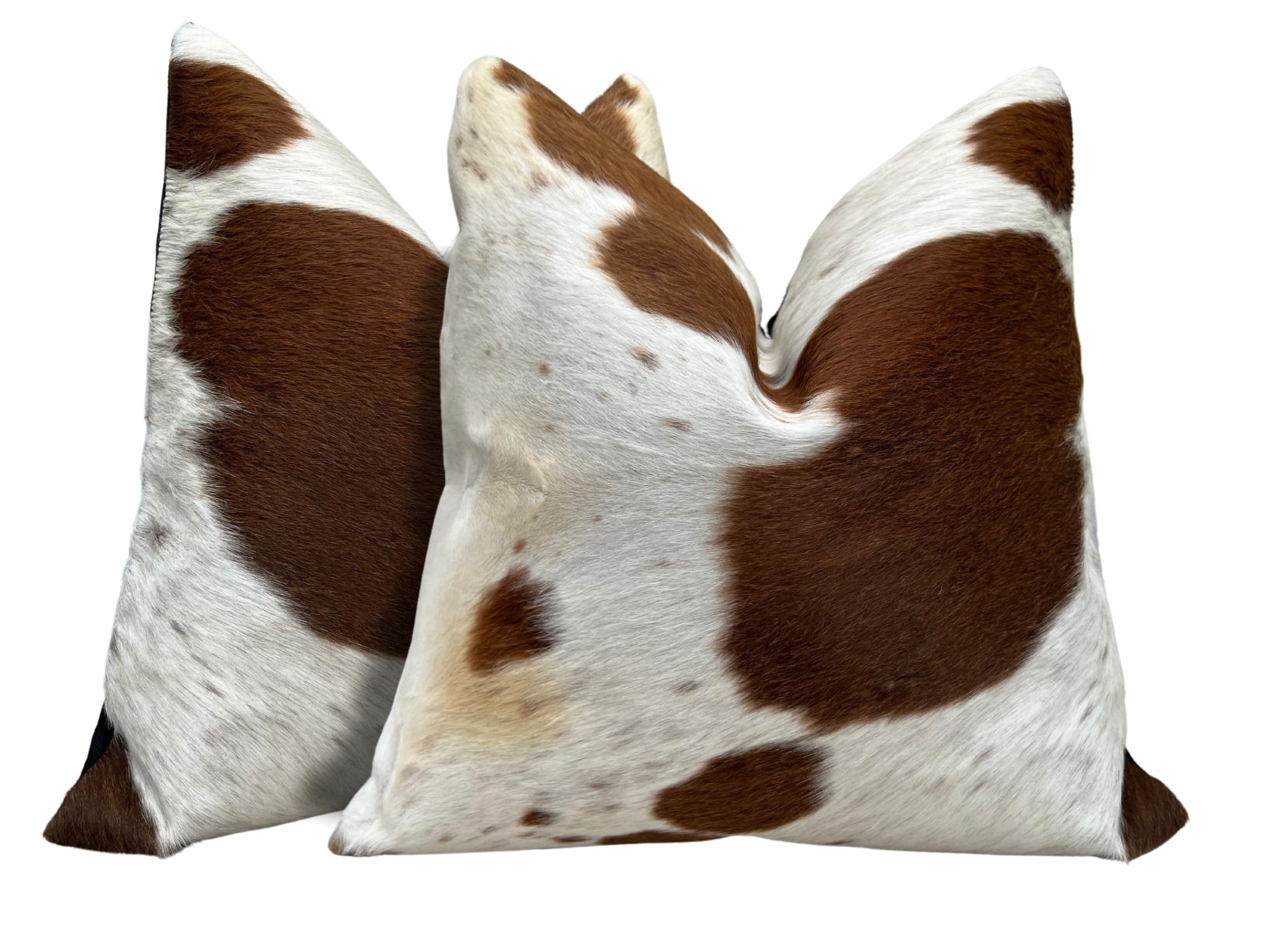 Amazon.com: Artigar Pack of 2 Set Dark Brown Real Cowhide Genuine ...