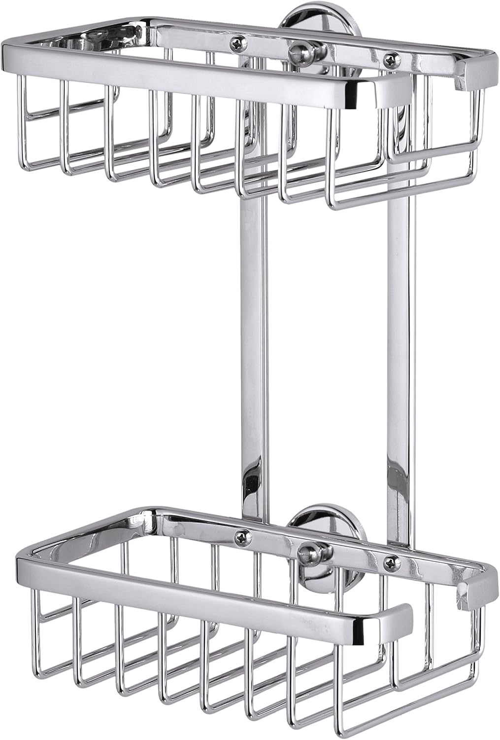 Amazon.com: tesa® Aluxx shower rack, high gloss chromed aluminum, self ...