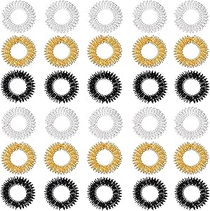 30 Pieces Acupressure Massage Rings, BetterJonny 3 Colors Chinese ...