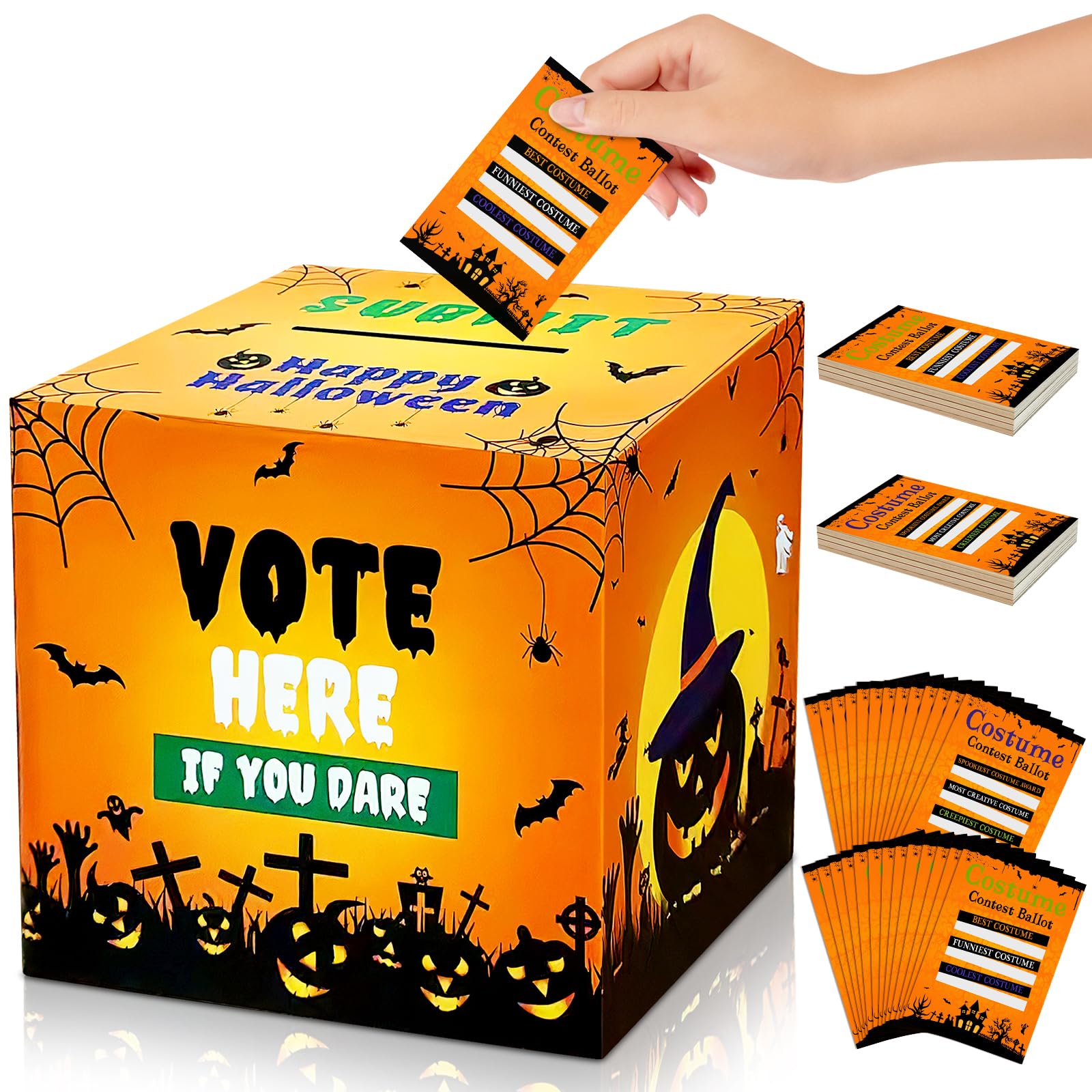 Costume Contest Voting Box Halloween Party Costume Contest Set Ballot