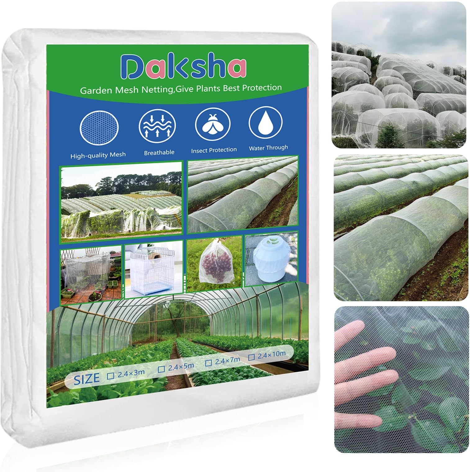 Amazon.com : Daksha Garden Netting, Ultra Fine Mesh Netting, 7.8 x 23 ...