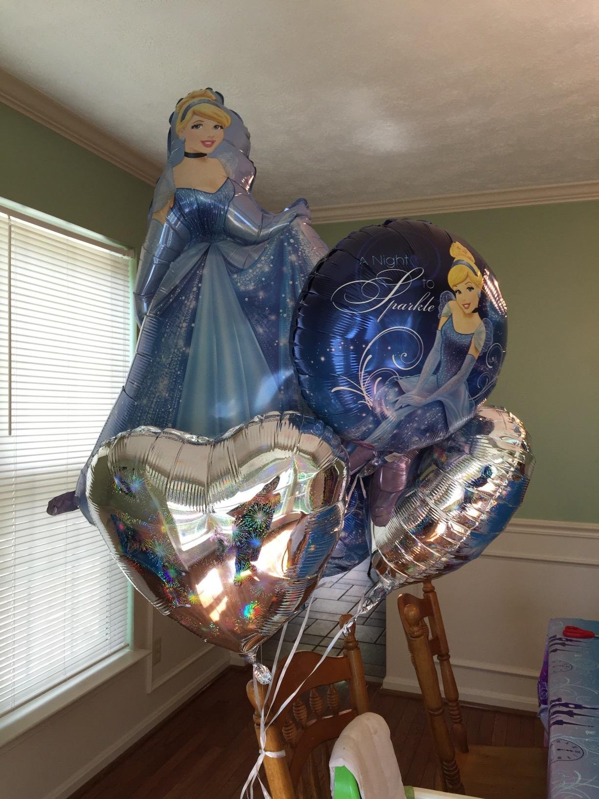 Amazon.com: Cinderella Balloon Bouquet - Cinderella Balloons - 5 Count ...