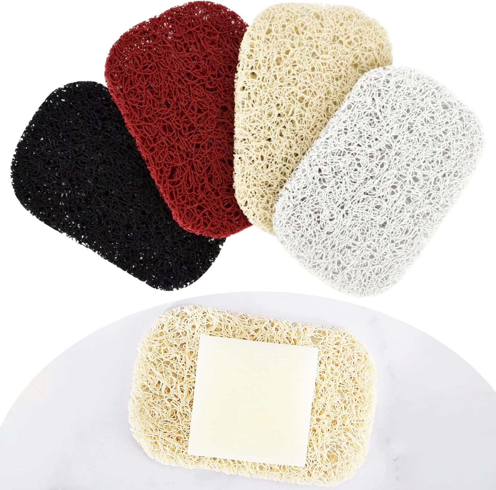 Amazon.com: Soap Saver Pads 4 Pcs Non-Slip Soap Holder Pad Self ...