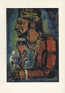Amazon.com: 1961 Vintage ROUAULT "THE OLD KING" FABULOUS COLOR Art ...