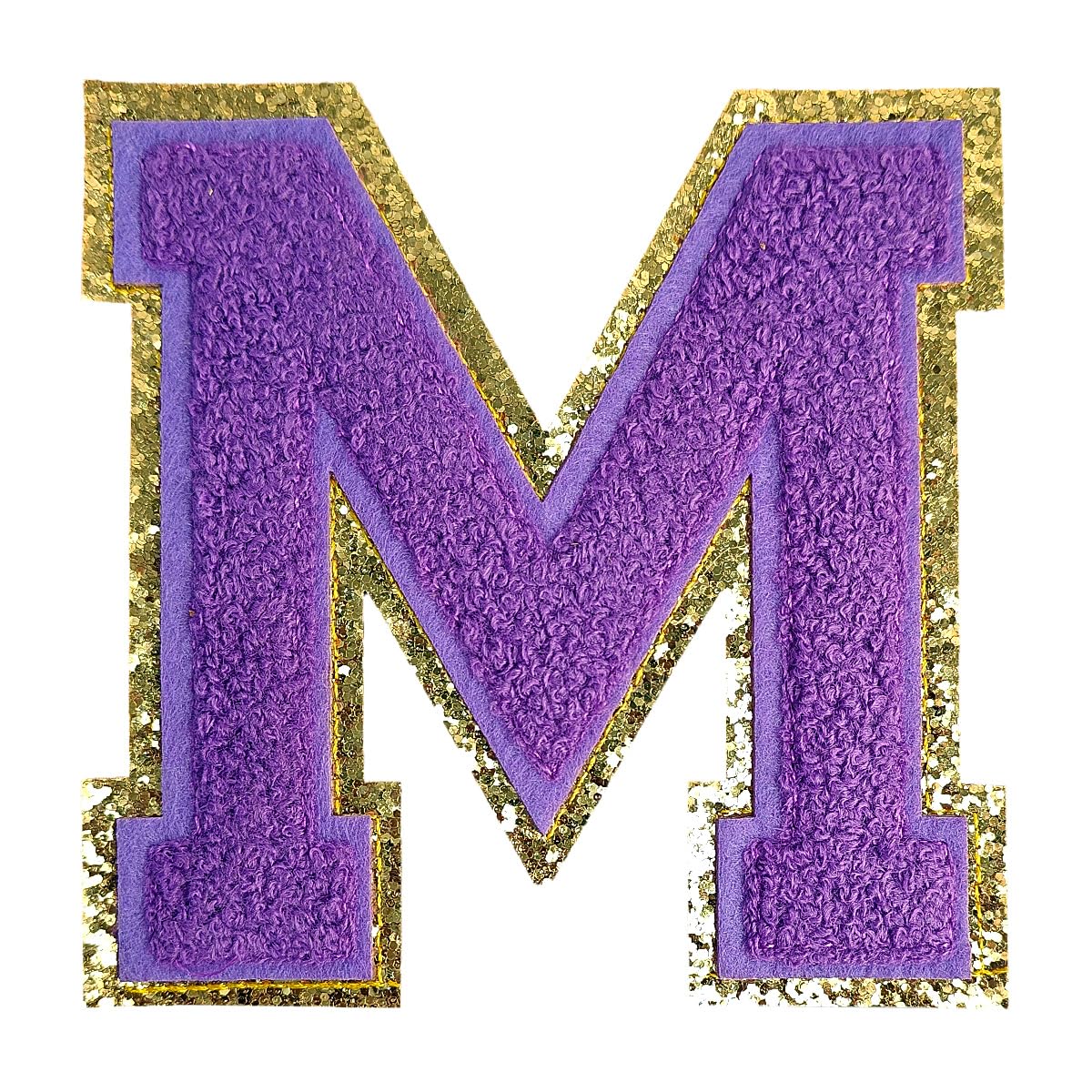 Amazon.com: GYGYL 3PCS Chenille Varsity Glitters Letters Patch, Iron on ...