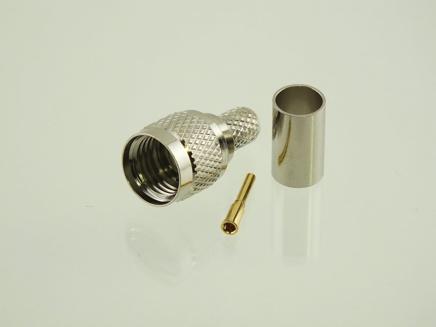 Mini-UHF (MUHF) Male Crimp RF Radio Connector for RG-8X Mini-8 LMR-240 2-PACK - by W5SWL ...