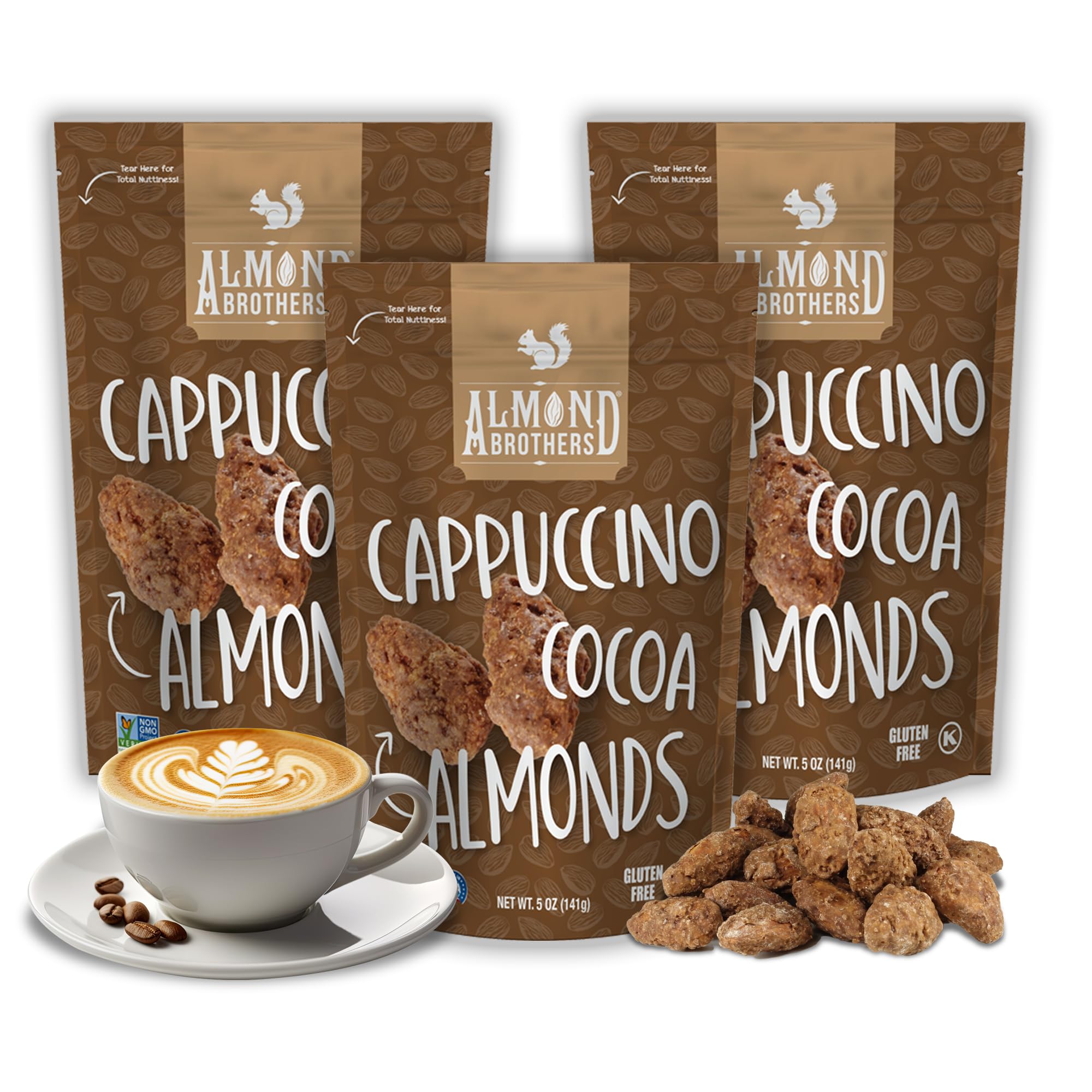 Amazon.com : Almond Brothers Roasted Almonds - Hand Crafted Cappuccino ...