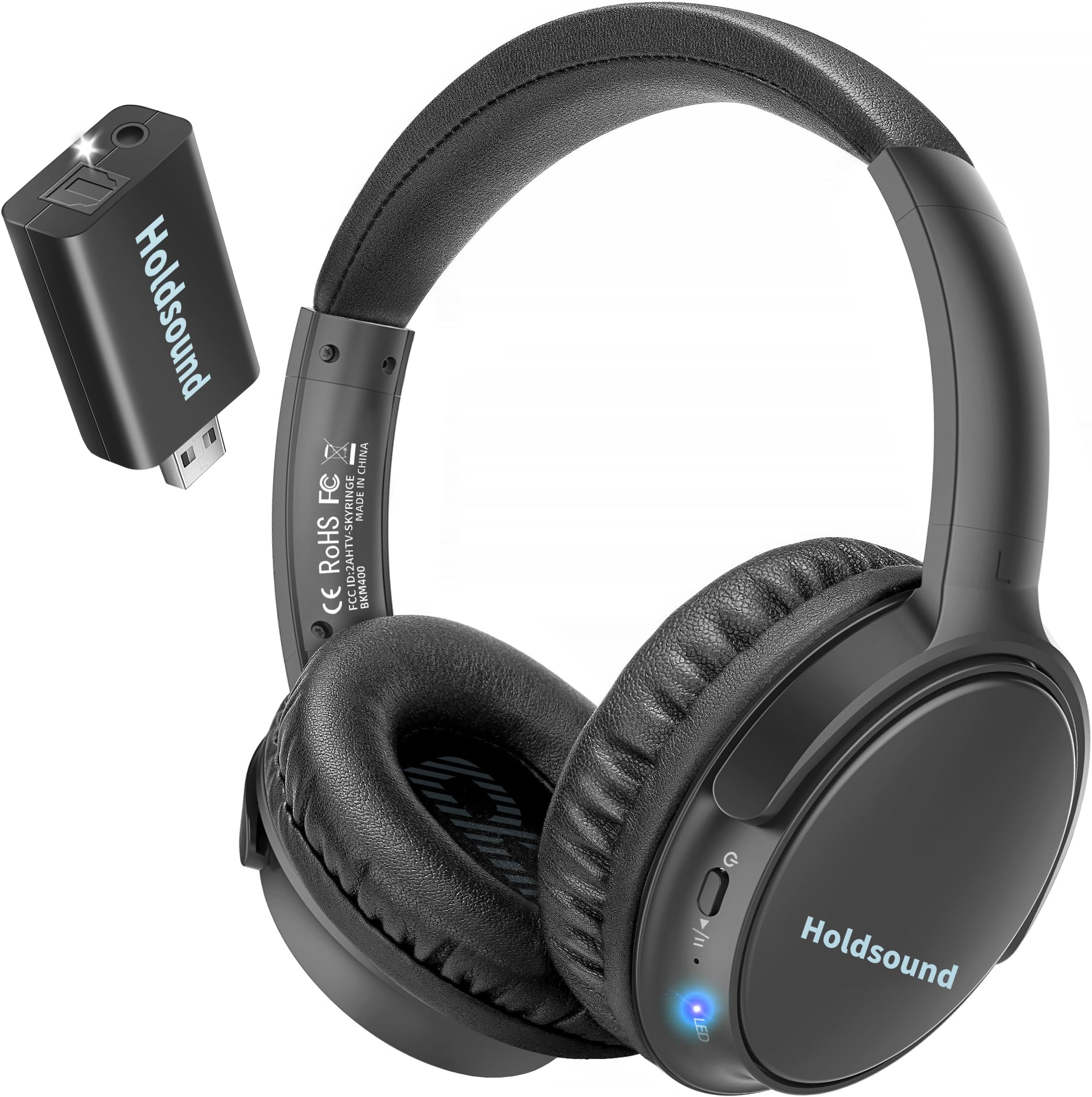 Amazon.com: Holdsound Wireless Headphones for TV, BKM400 Bluetooth TV ...