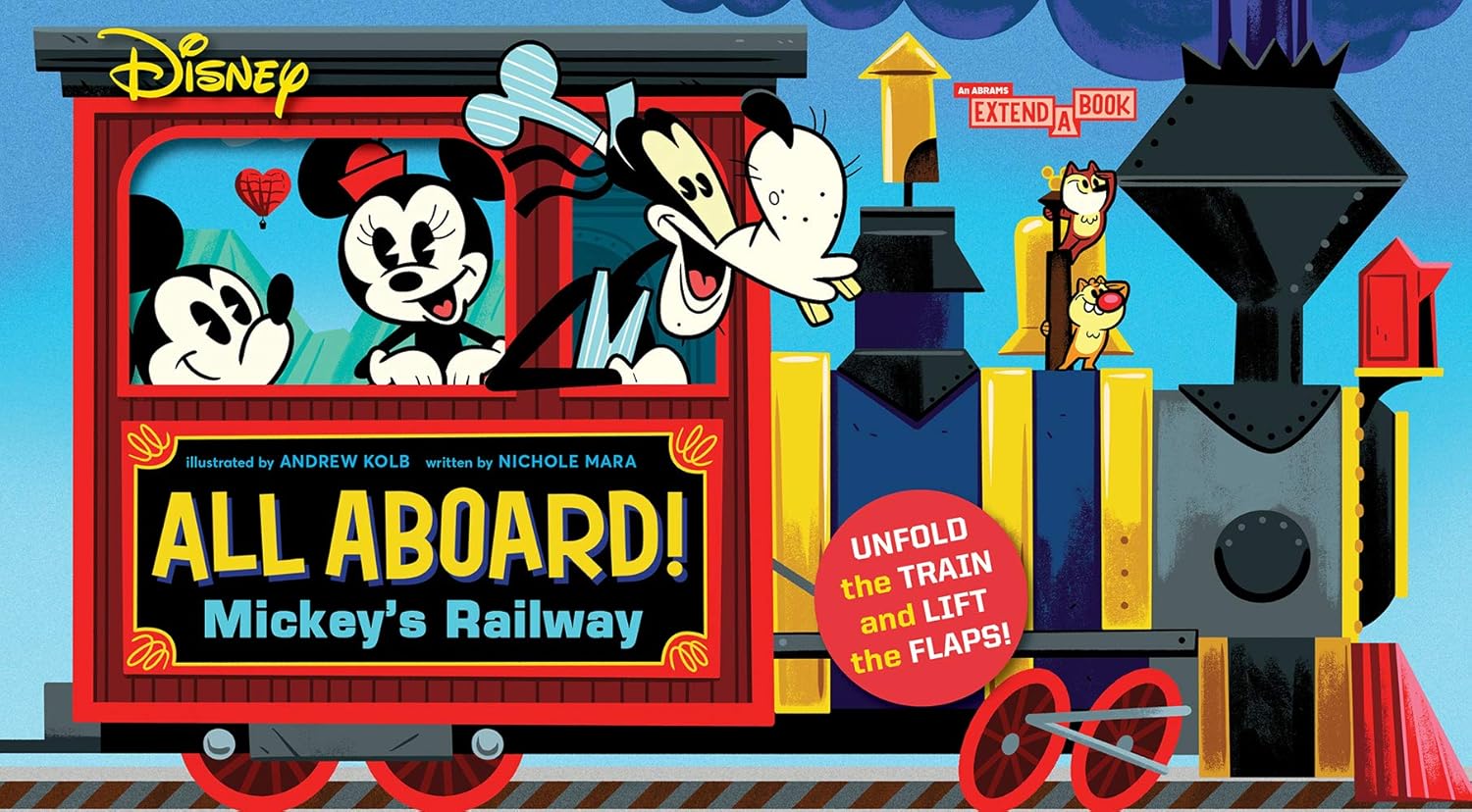 Disney All Aboard! Mickey’s Railway (An Abrams Extend-a-Book): A Board ...