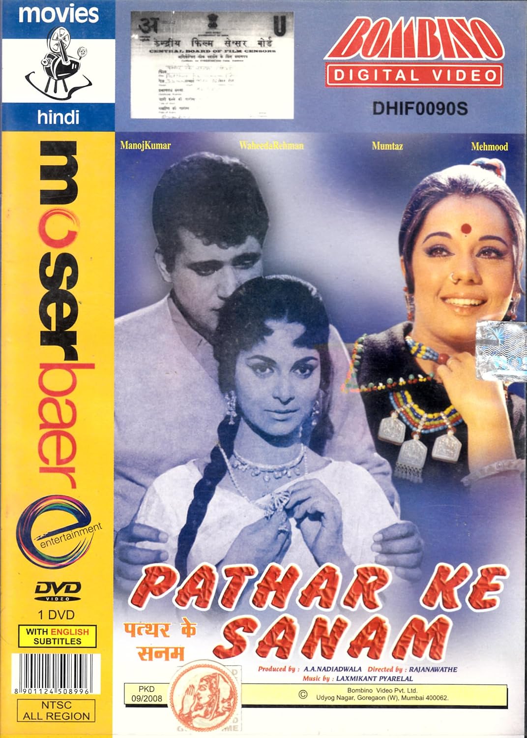 Amazon.com: PATHAR KE SANAM * Manoj Kumar, Waheeda Rehman, Mumtaz ...
