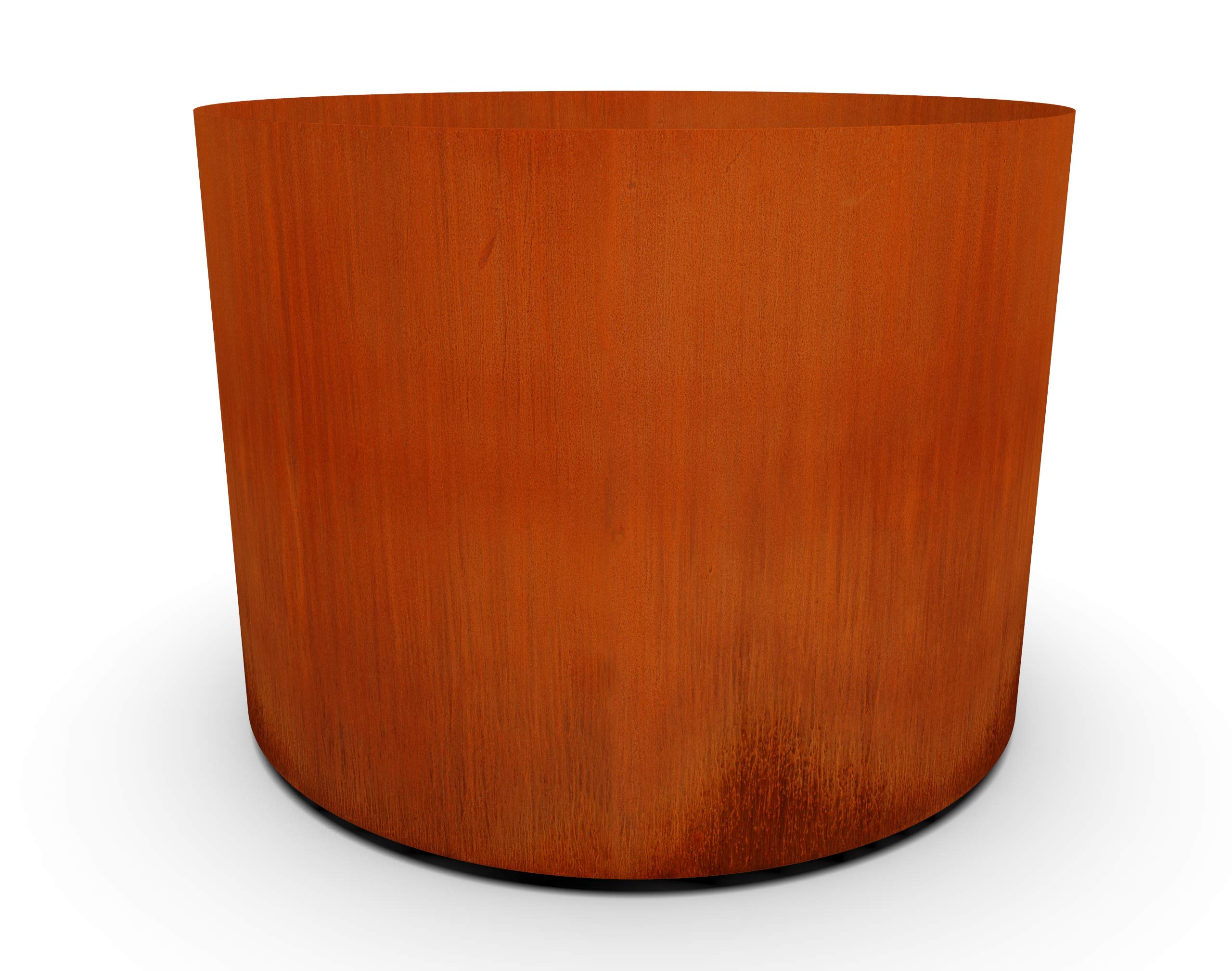 Buy ERCRAFT Corten Steel Metal er Box, Round Sizes, Modern Garden Steel ...