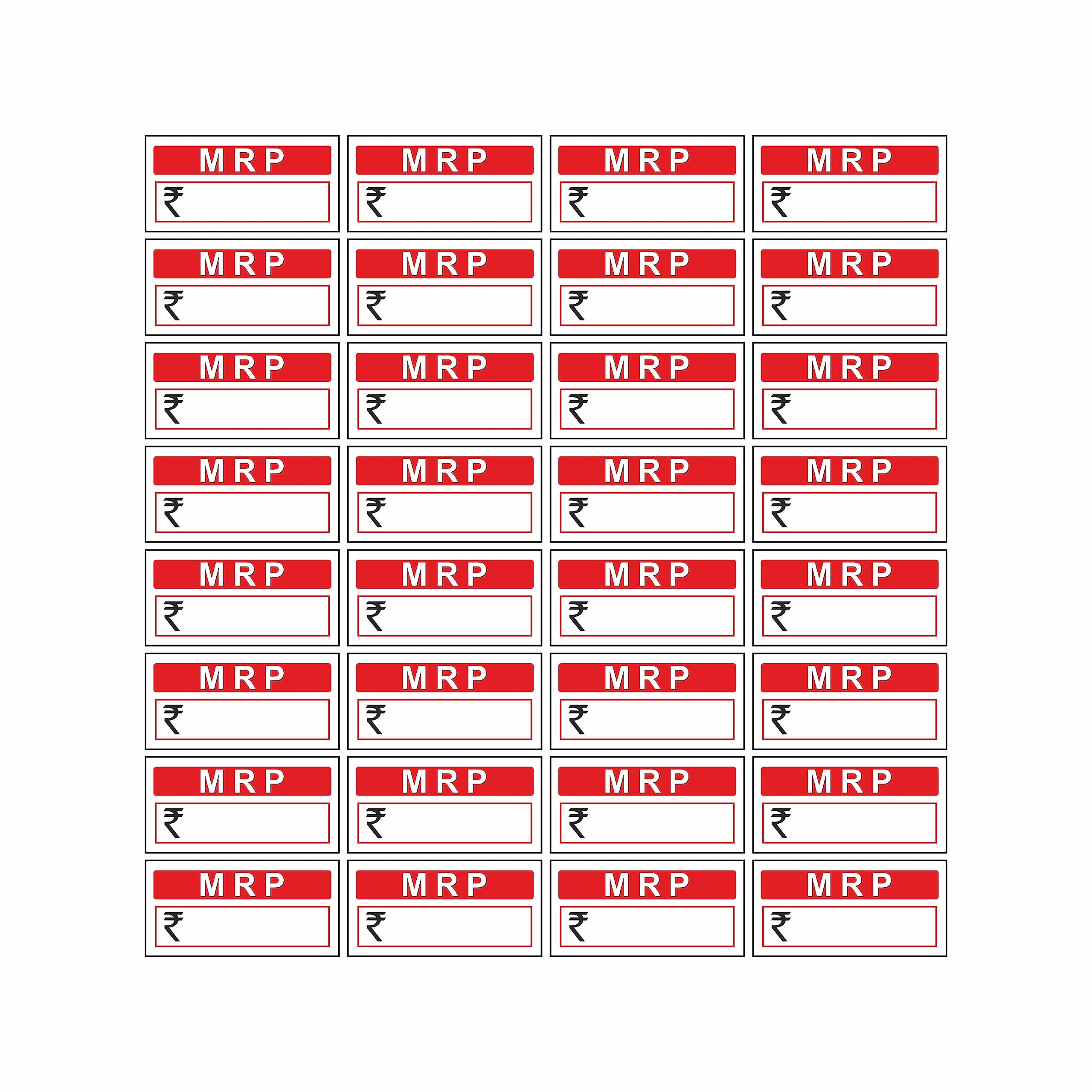 Anne Print Solutions® MRP Stickers for General Use Price Labels Red ...