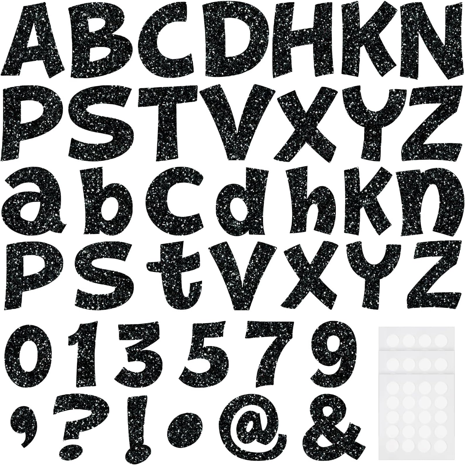 Amazon.com: ReliThick 72 Pcs 4 Inch Glitter Bulletin Board Letters ...