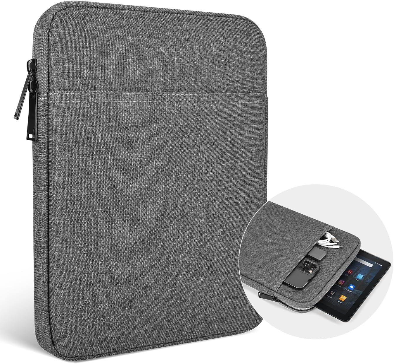 Amazon.com: 9-11 inch iPad Carrying Case, Padded Travel Tablet Sleeve ...