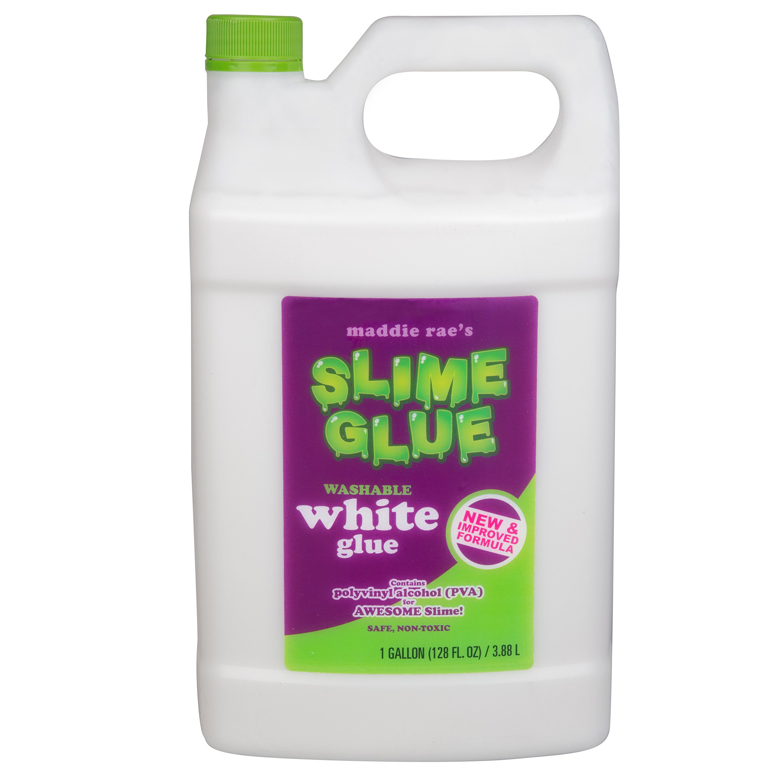 Buy Maddie Rae's Slime Glue (White - 1 Gallon) Value Pack, Non Toxic ...