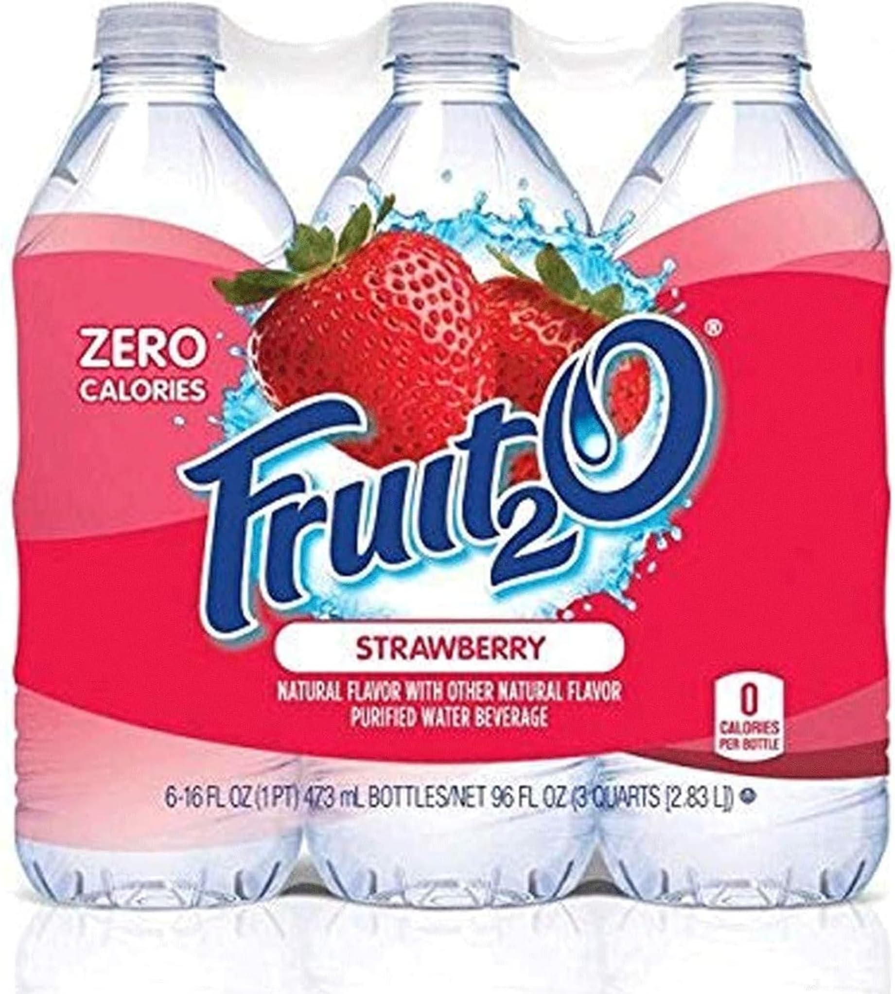 Amazon.com : Fruit2O Zero Calorie Flavored Water Strawberry (6 bottles ...