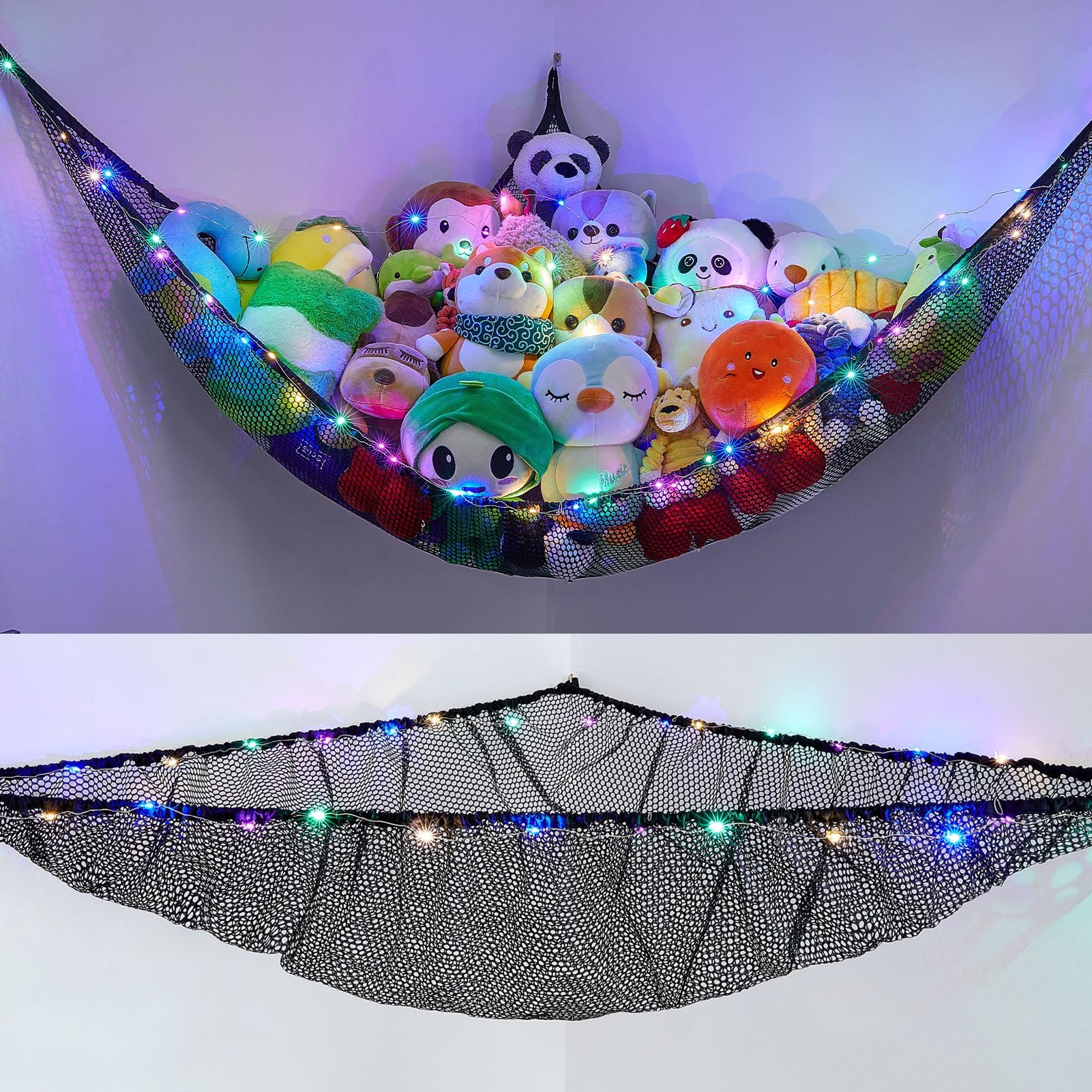 Amazon.com: Stuffed Animal Net or Hammock Toy Hammock Macrame Large ...