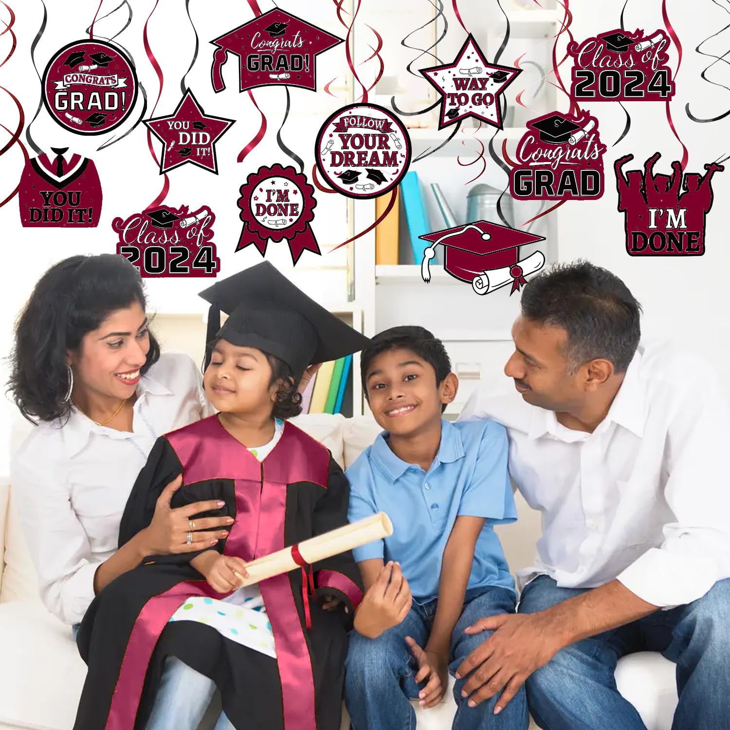 Snapklik.com : 54 Pieces Graduation Decorations Class Of 2024 ...