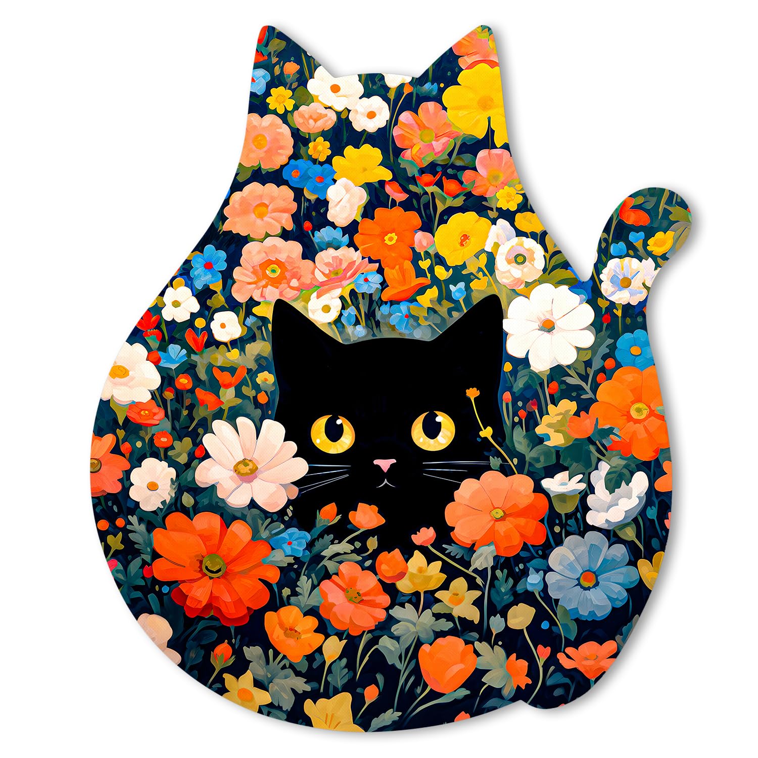 Amazon.com: Hsxnam Funny Mouse Pad Cute Cat Shape Mouse Pad, Office ...