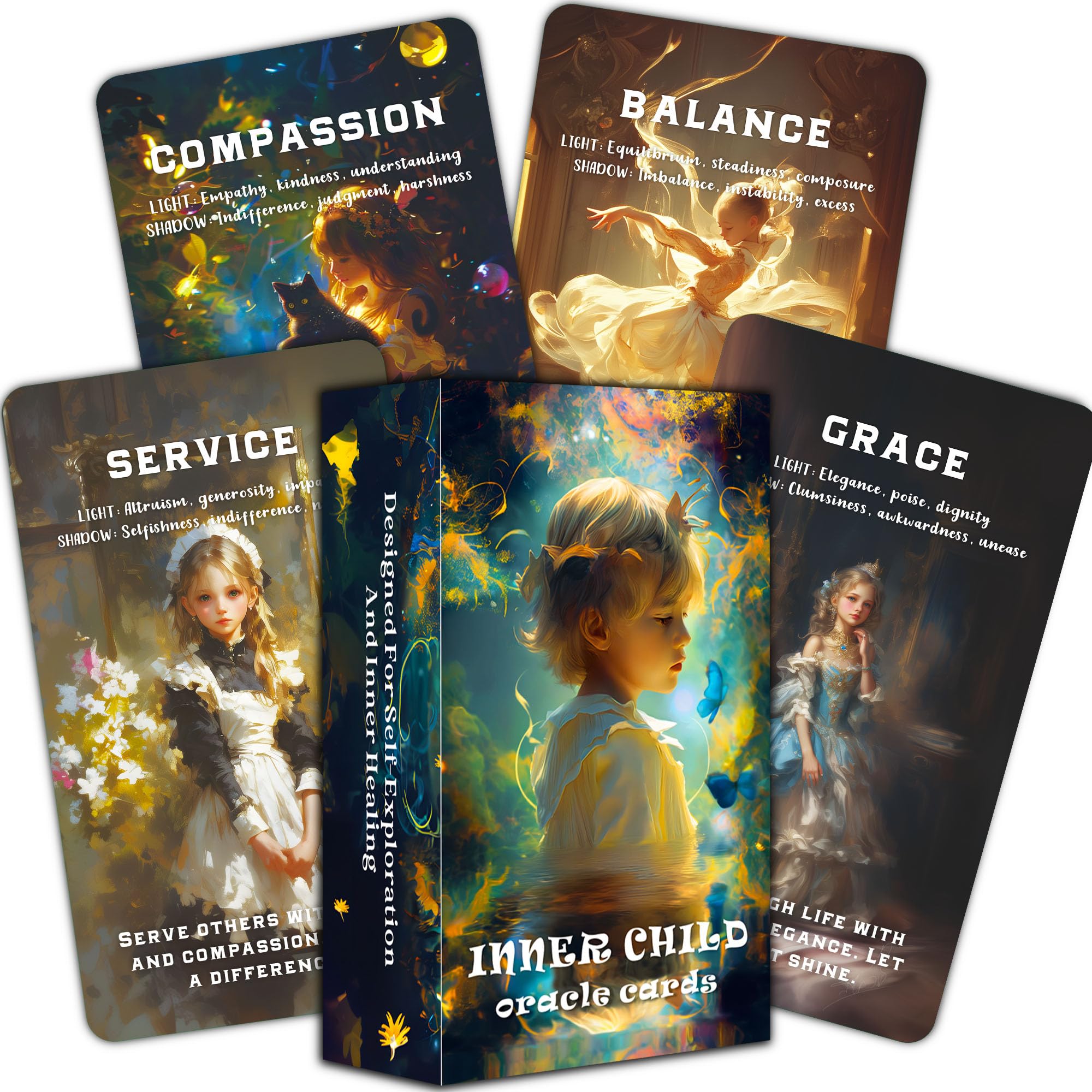 Amazon.com: GZXINKE Inner Child Oracle Deck, Healing Oracle Cards for ...