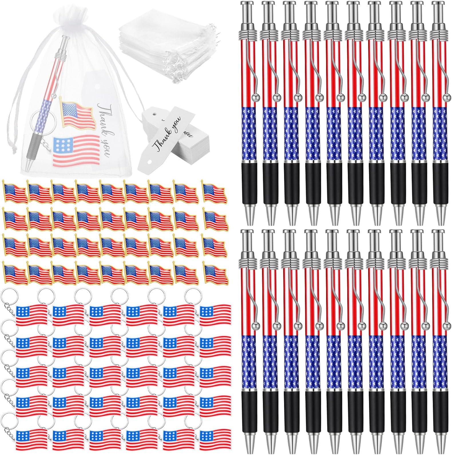 Amazon.com : Sayglossy 120Pcs Veterans Day Souvenirs Gifts Bulk 40 ...