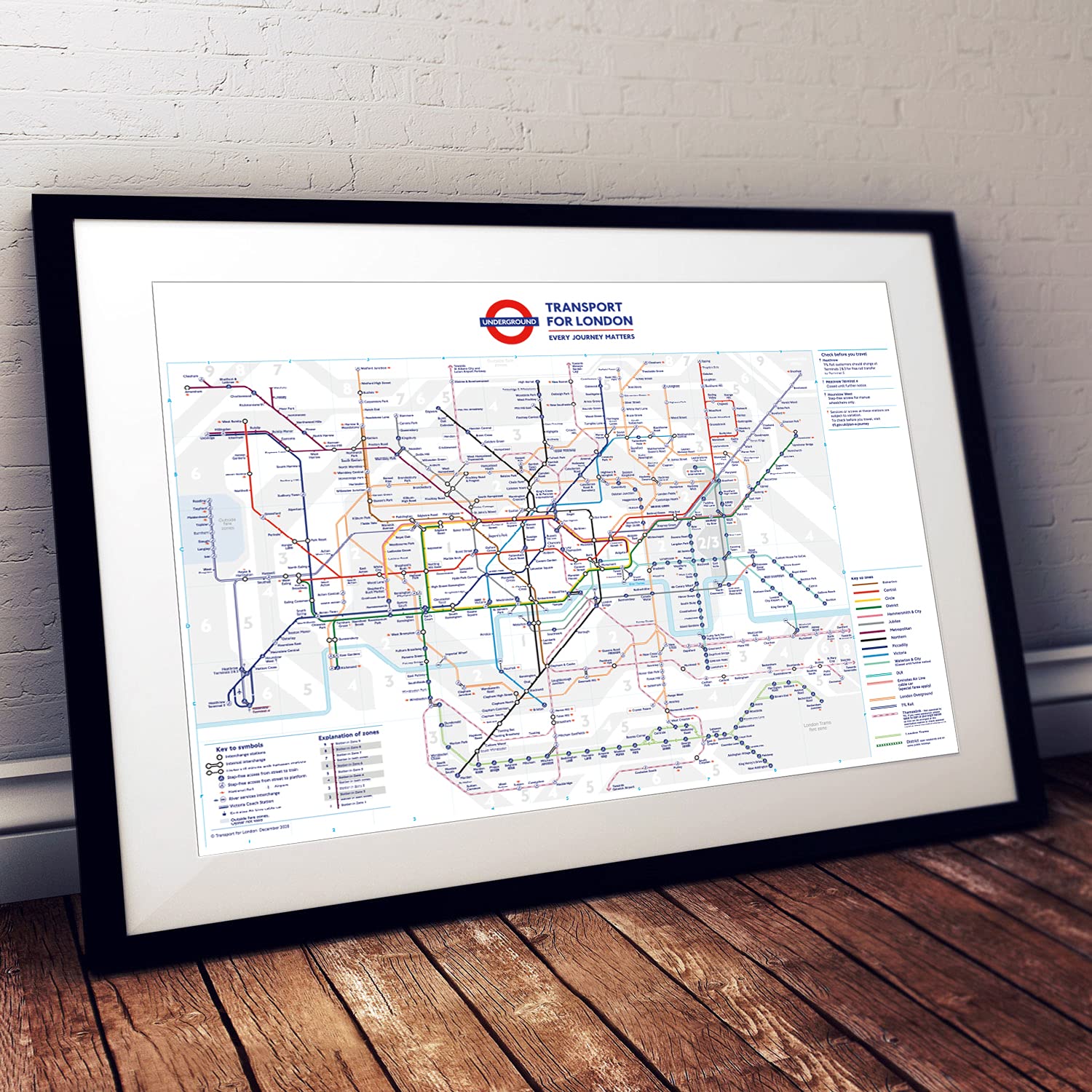 Buy stika.co Standard London Underground Tube Station Map Poster ...