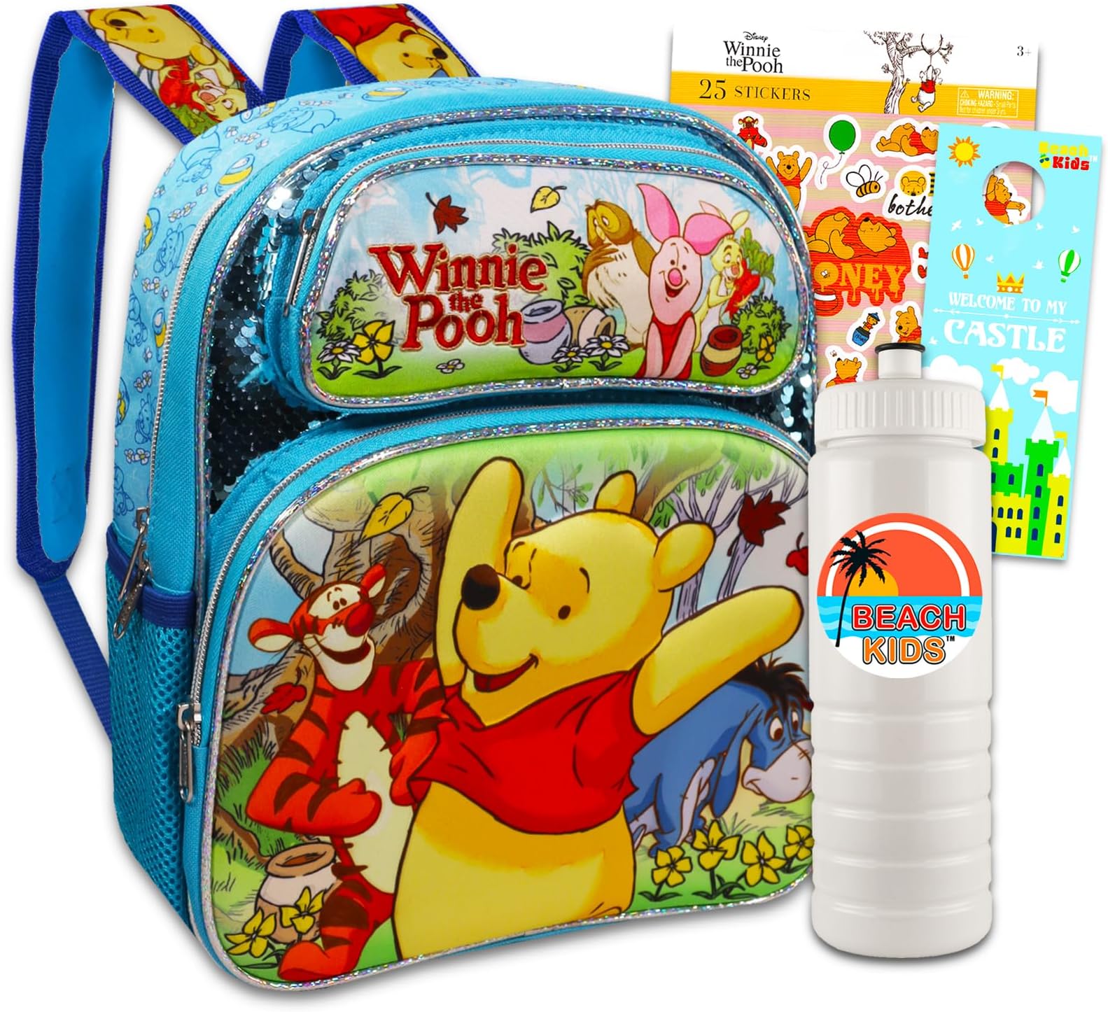 Amazon.com | Winnie the Pooh Mini Backpack for Toddlers - Bundle with ...