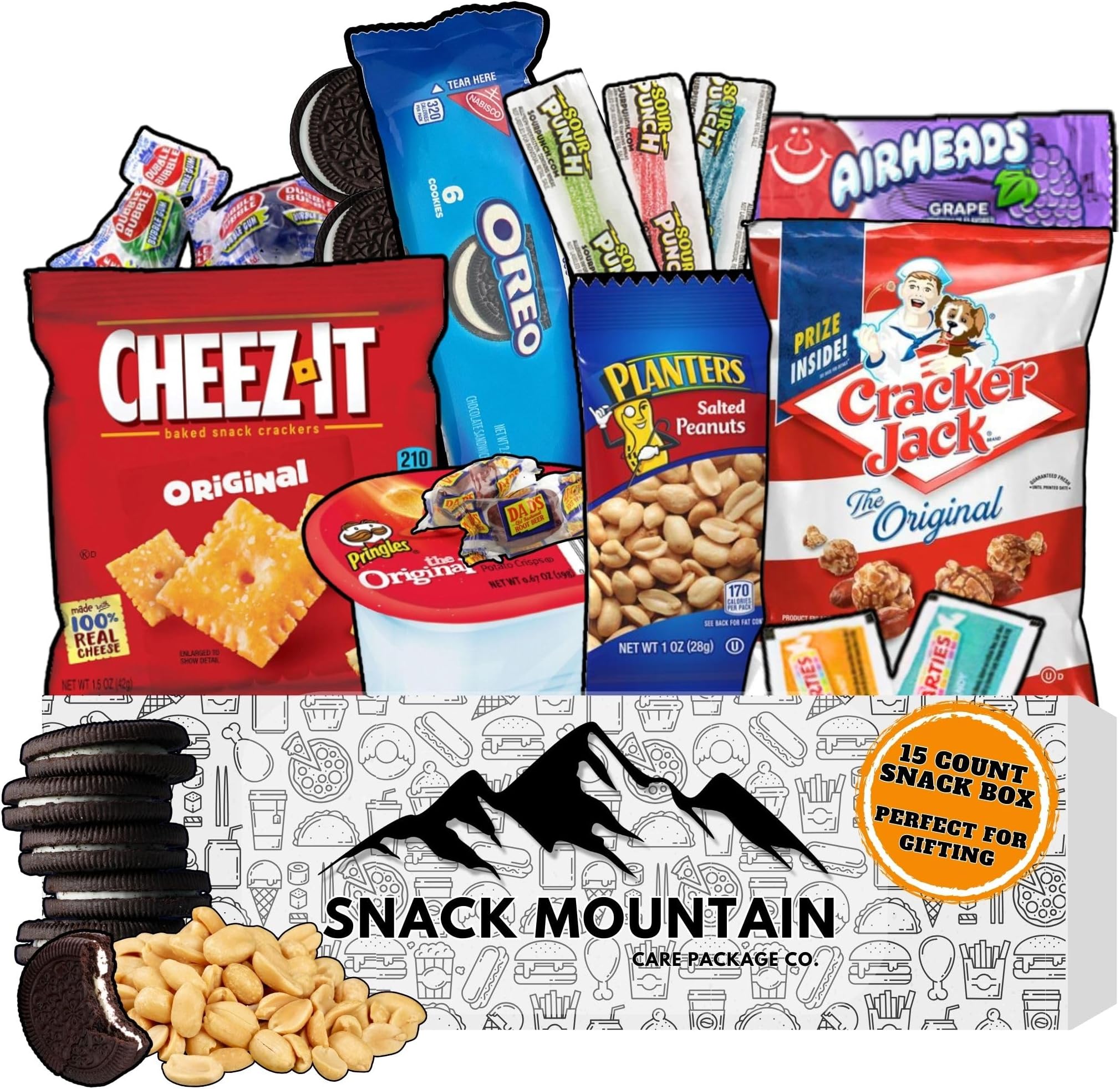 Amazon.com : Snack Mountain Care Package Variety Snack Box Gift Basket ...