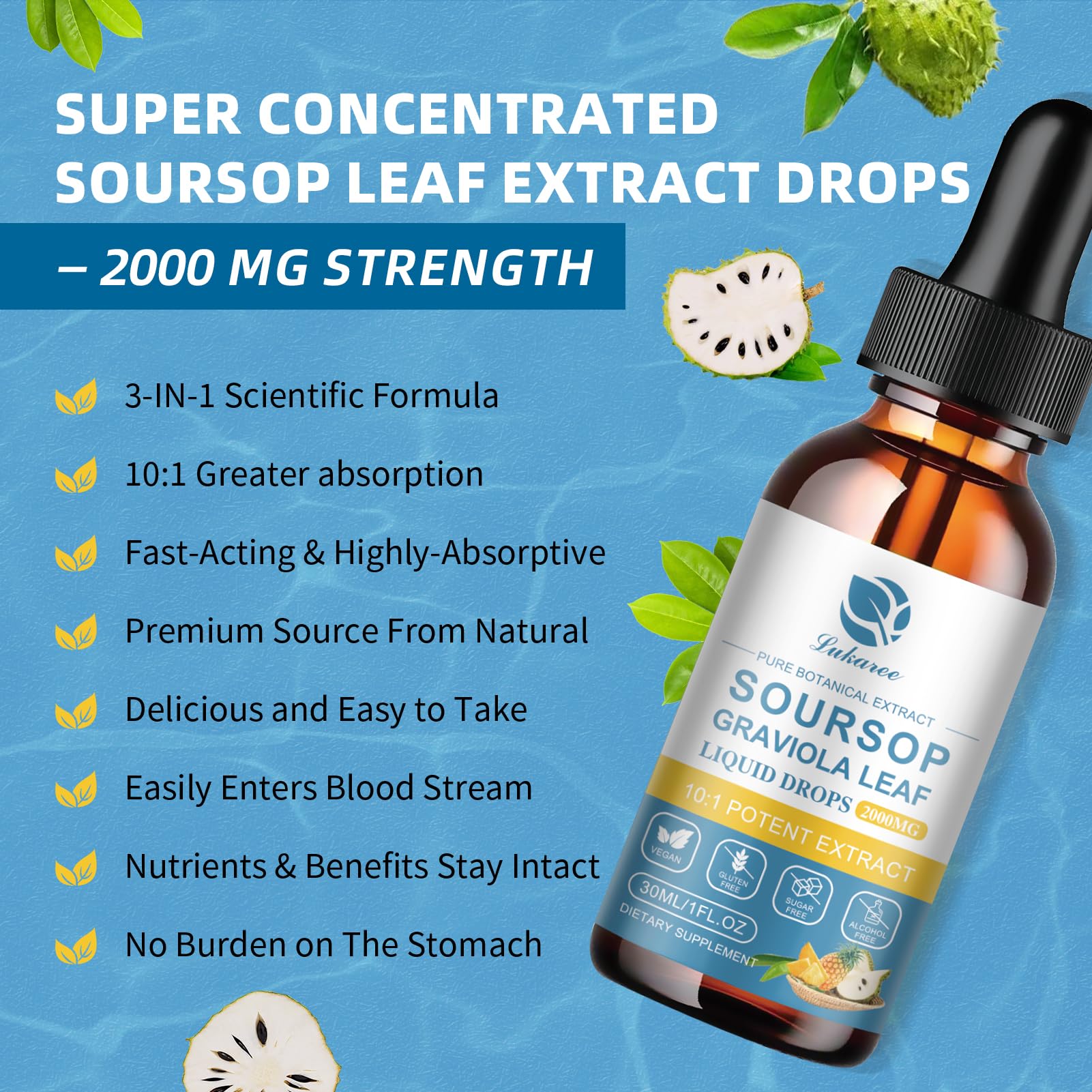 Snapklik.com : Nature Soursop Bitters Liquid, 15 Days Supply Soursop ...