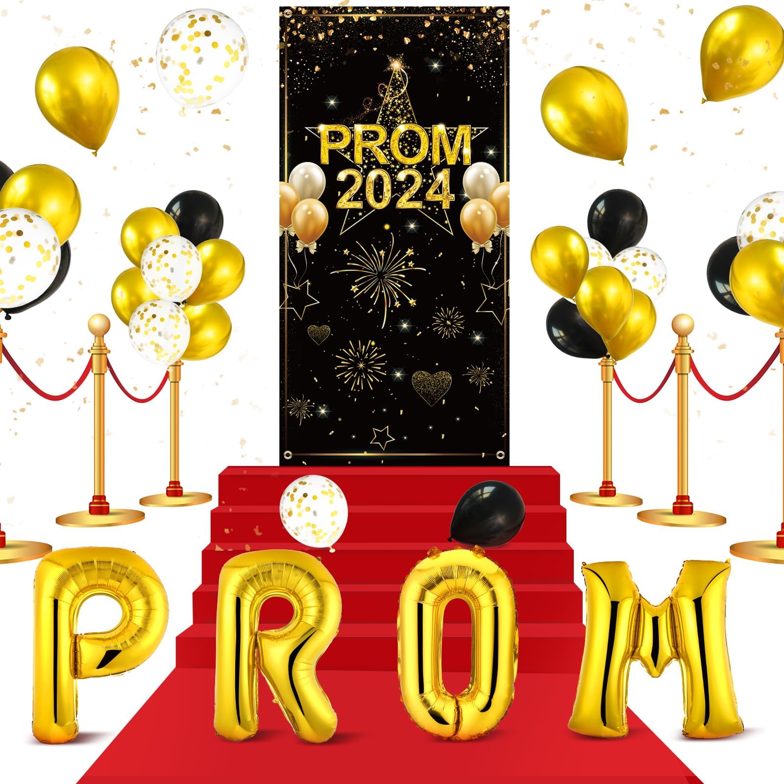 Amazon.com: Kinlop 22 Pcs Prom 2024 Graduation Decorations Send off ...