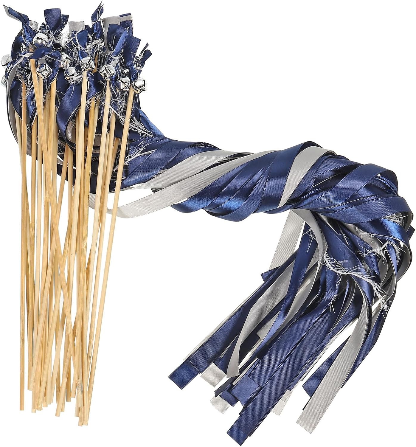 Amazon.com: PATIKIL Fairy Wands, 24 Pack Ribbon Streamers with Bells ...