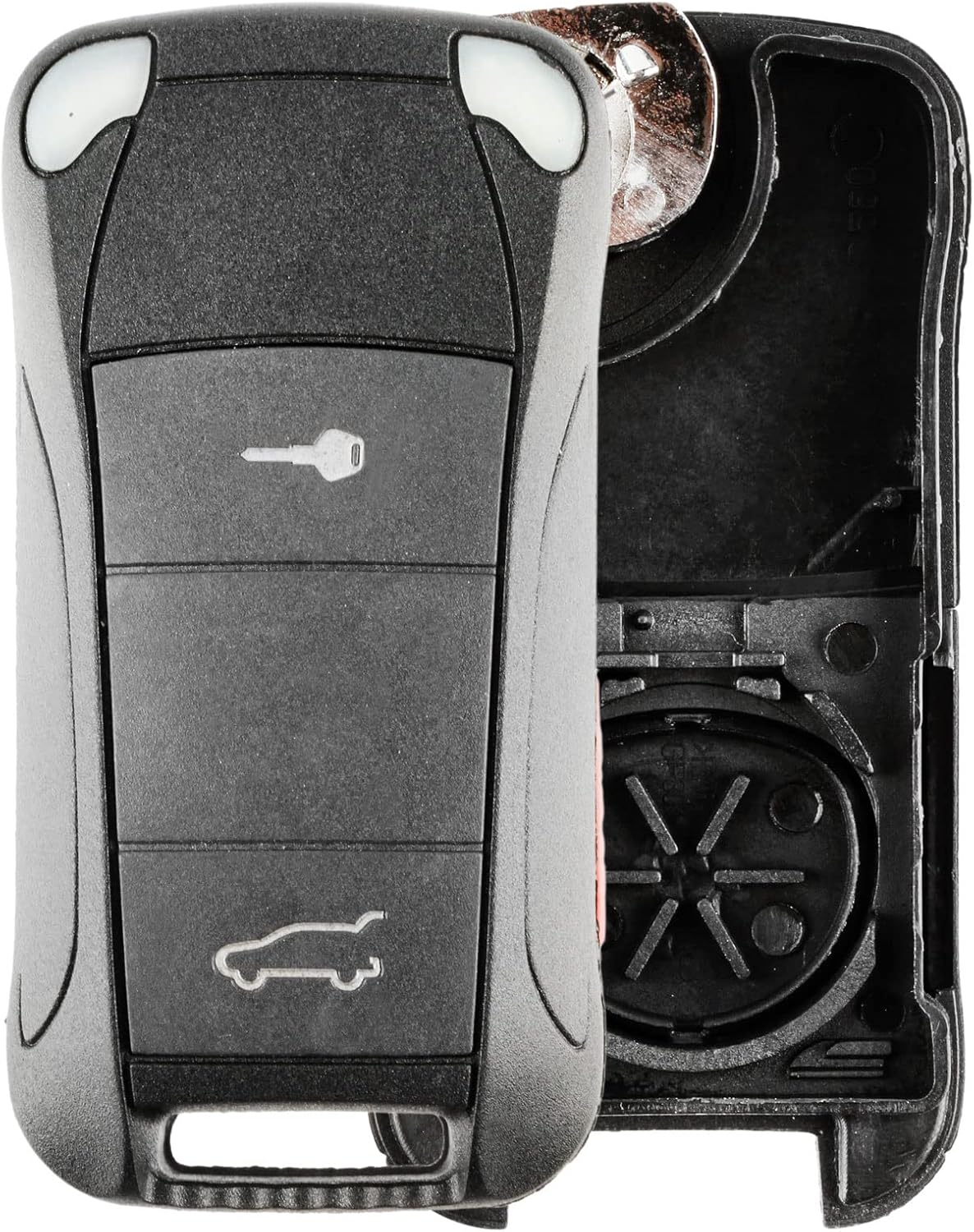 Amazon.com: Remote Key Fob Shell 2+1 Btn Flip Case for Porsche Cayenne ...