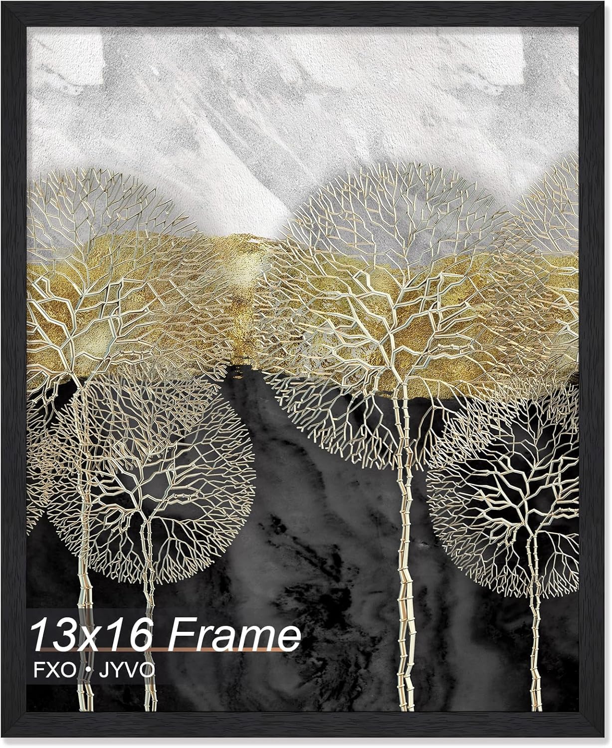 Amazon.com - Fxojyvo Engineered Wood 13x16 Picture Frame, Black Frame ...