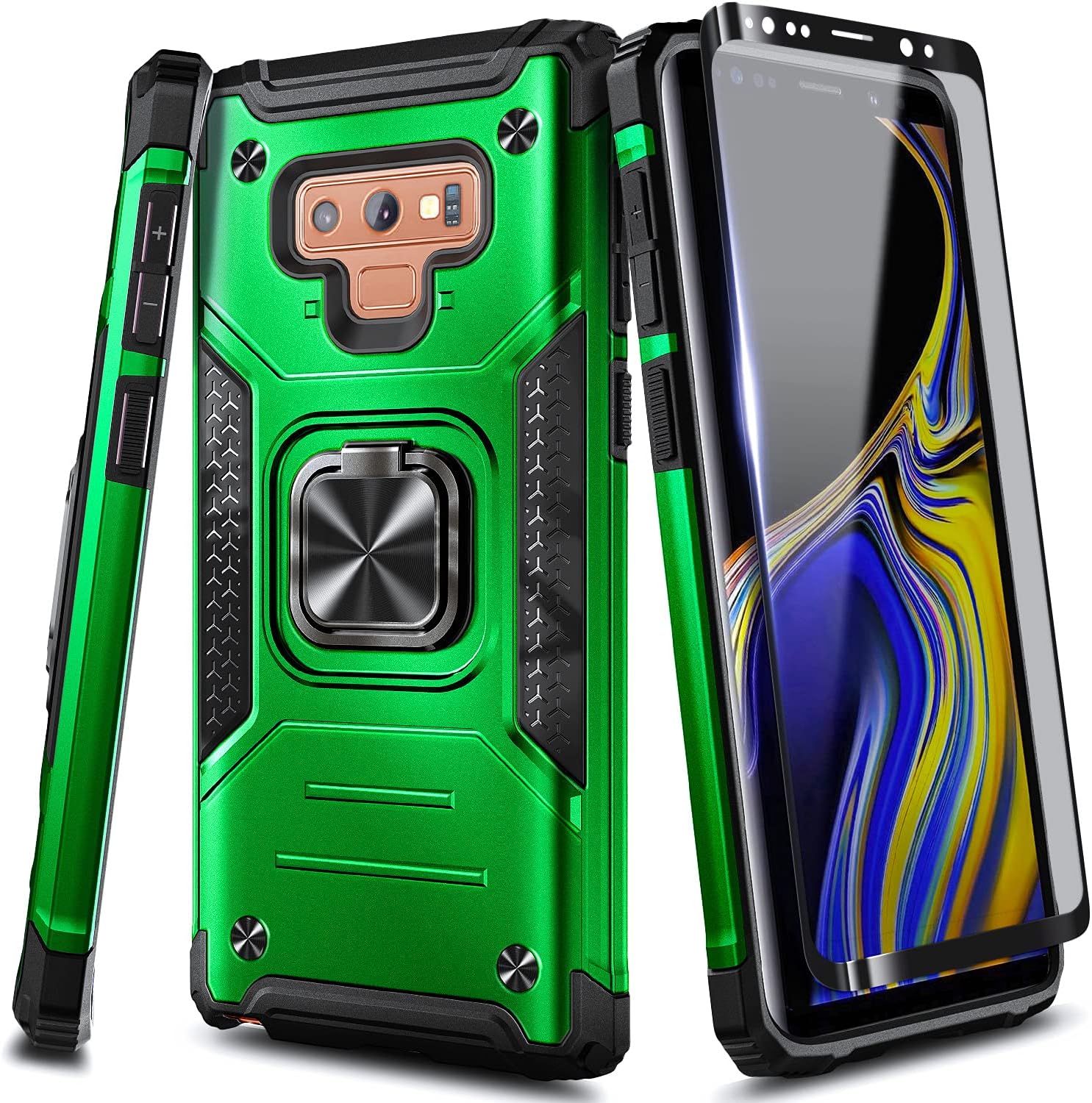Amazon.com: YaHan for Samsung Galaxy Note 9 Case,360 Degree Rotating ...