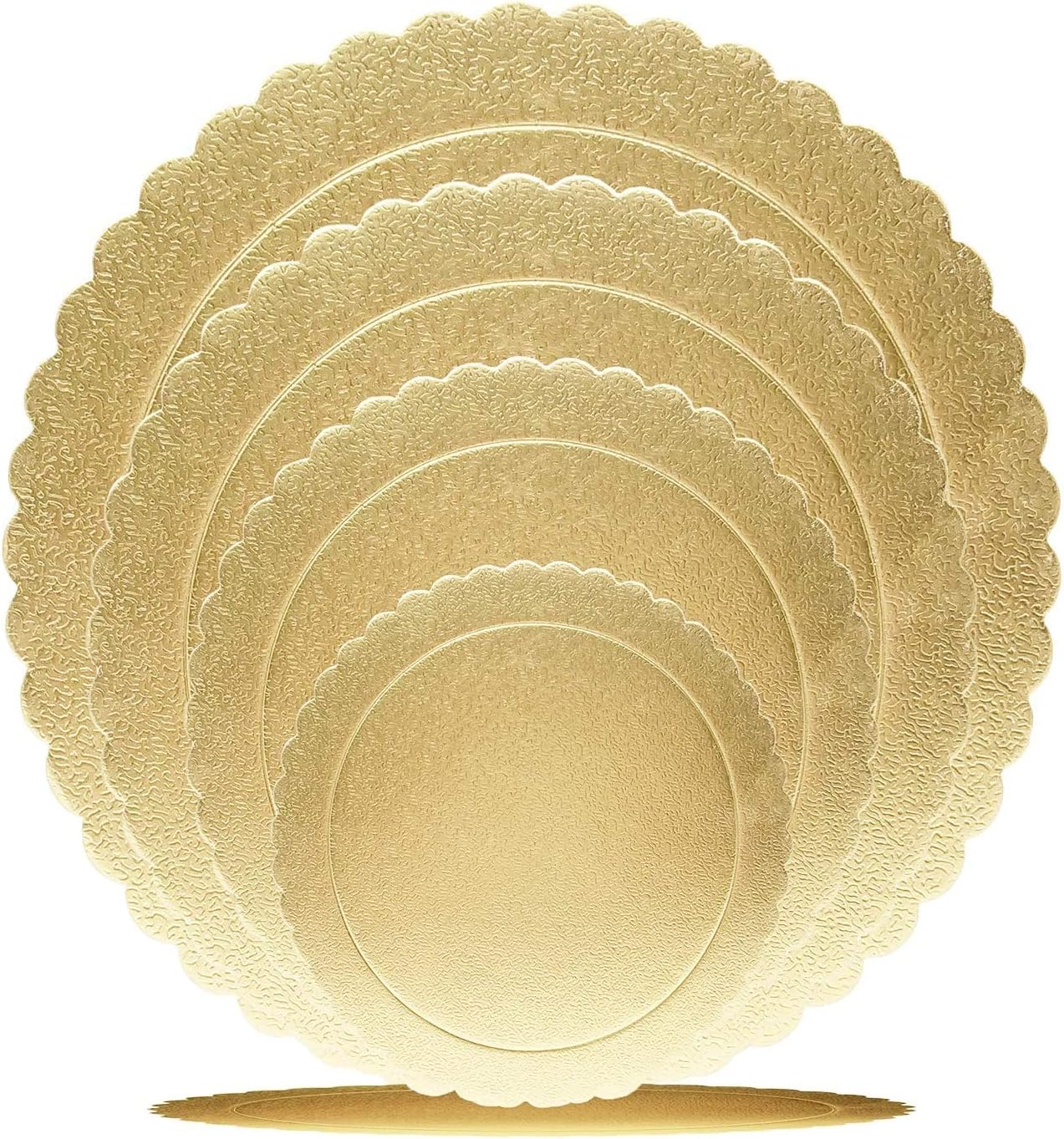 Amazon.com | ONE MORE [30pcs] 6" Gold Cakeboard Round,Disposable Cake ...