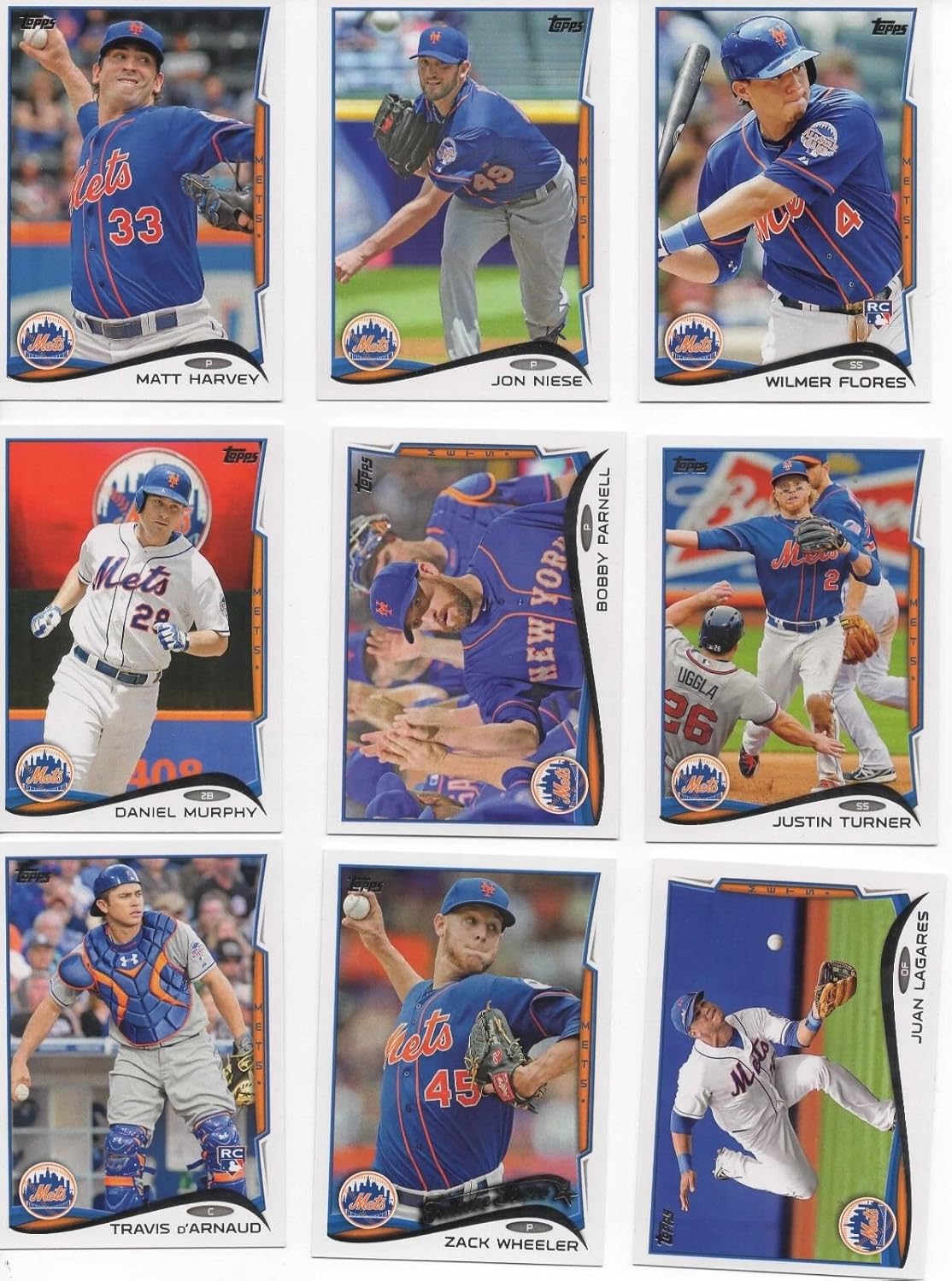 Amazon.com: New York Mets 2014 Topps MLB Baseball Regular Issue ...