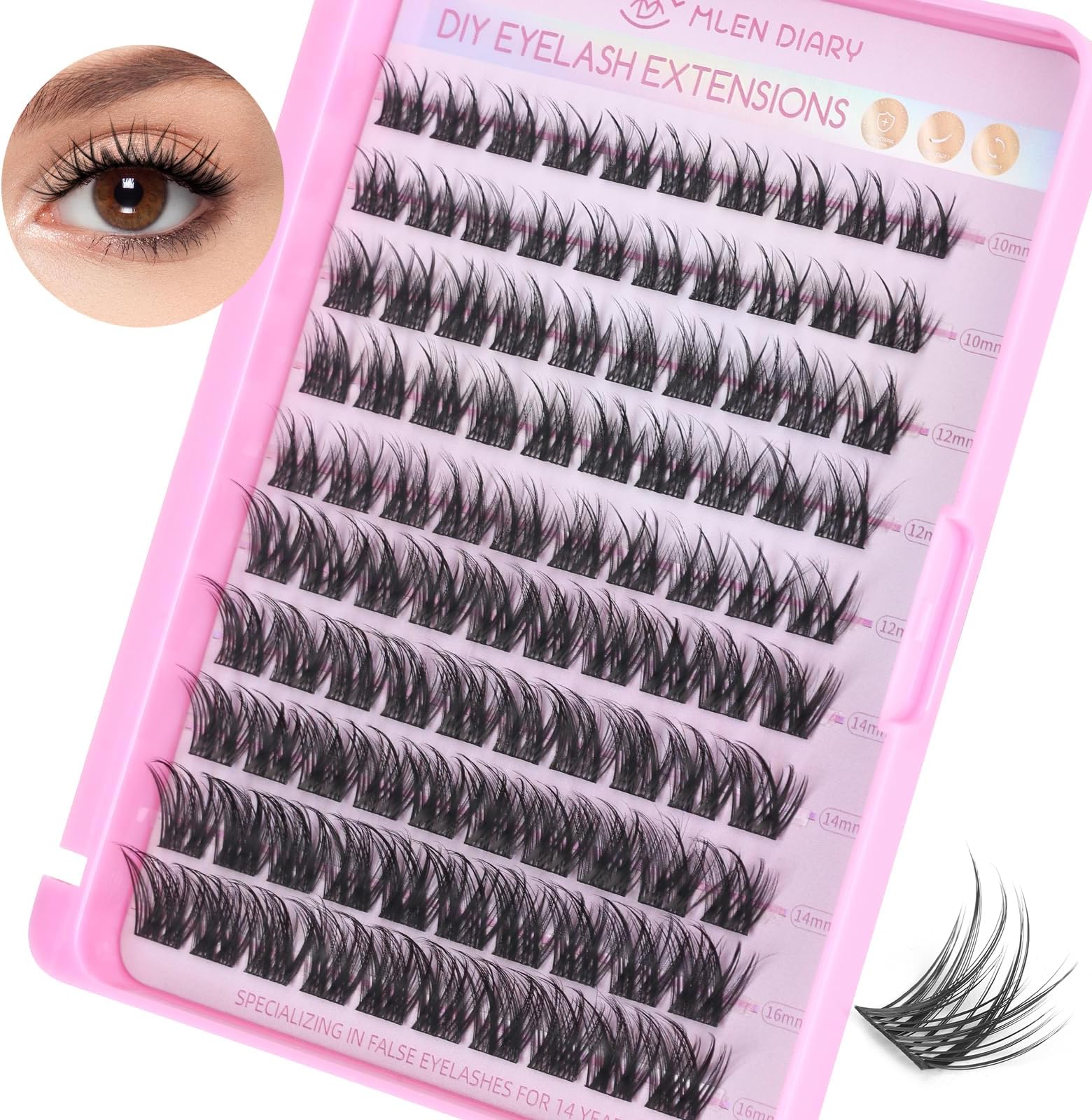 Amazon.com: Lash Clusters 100PCS Cluster Lashes Wispy Fluffy D Curl ...