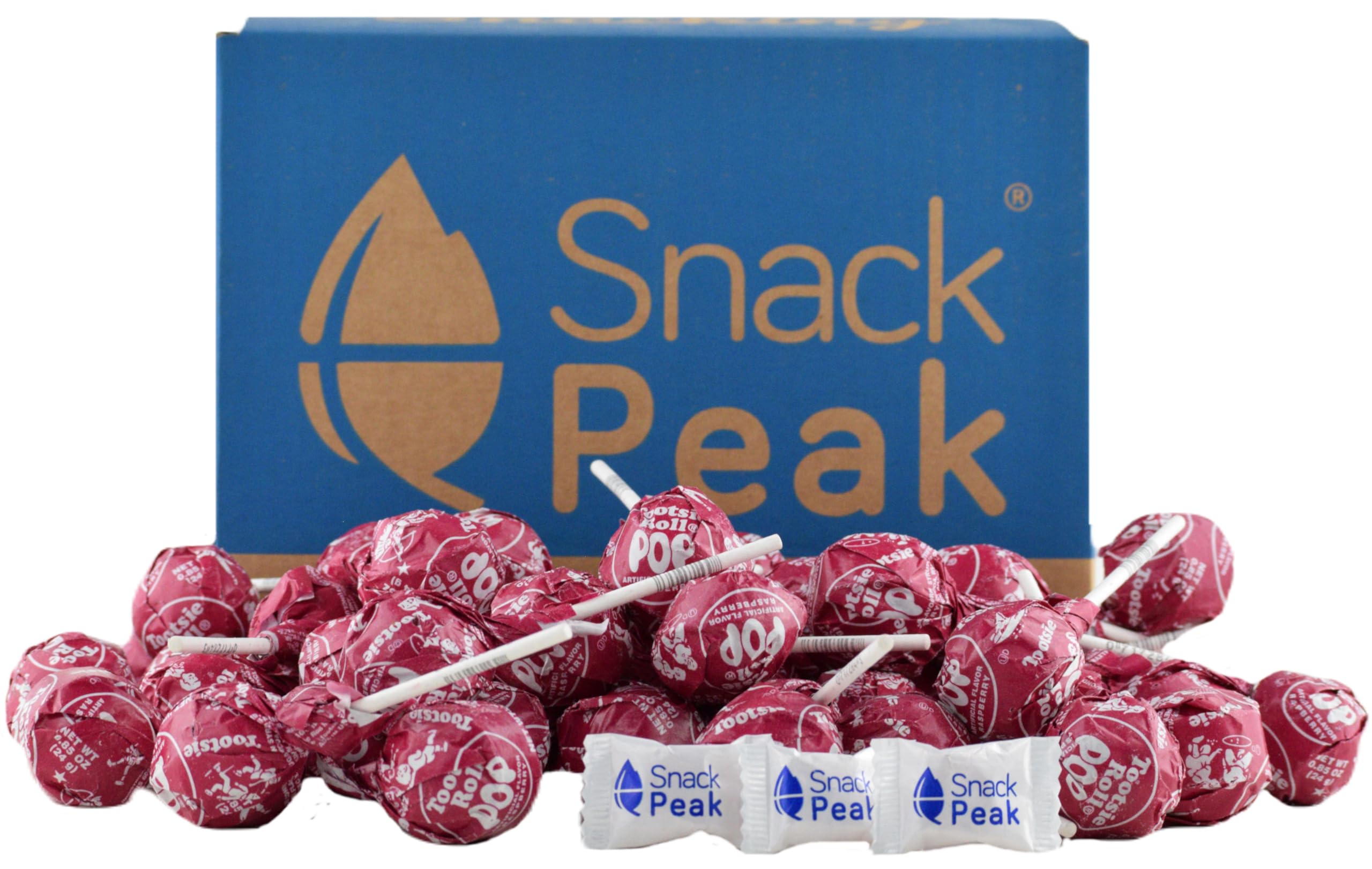 Amazon.com : Giant Tootsie Pop Snack Peak Gift Box 3 lb (Raspberry ...