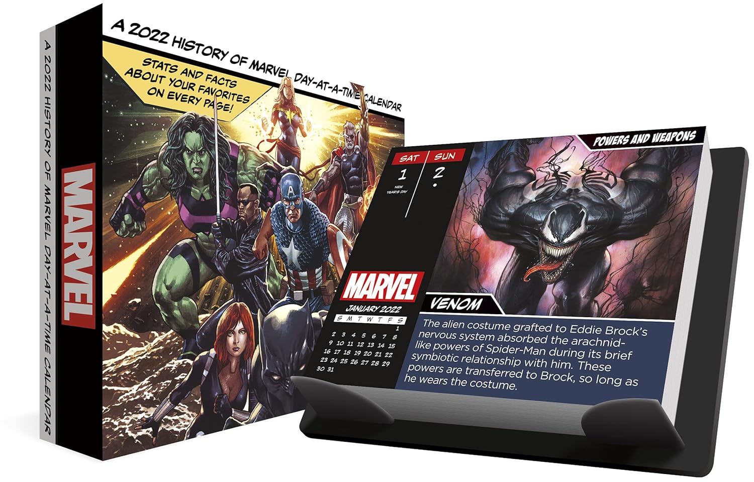 2022 History of Marvel Day-at-a-Time Box Calendar: Trends International ...