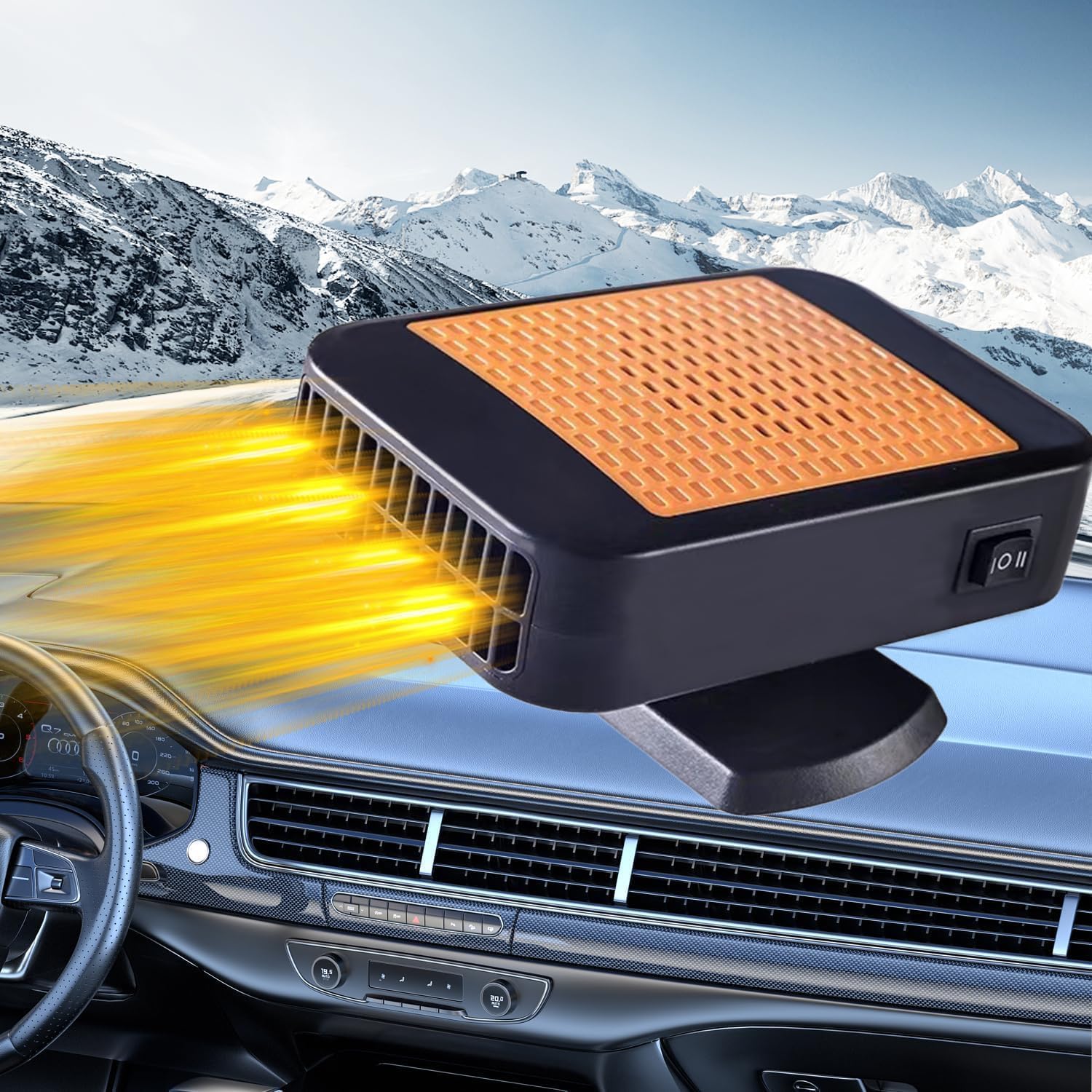 Car Heater, 12V 200W 2 in 1 Fast Heating & Cooling, Fan Coolers for ...
