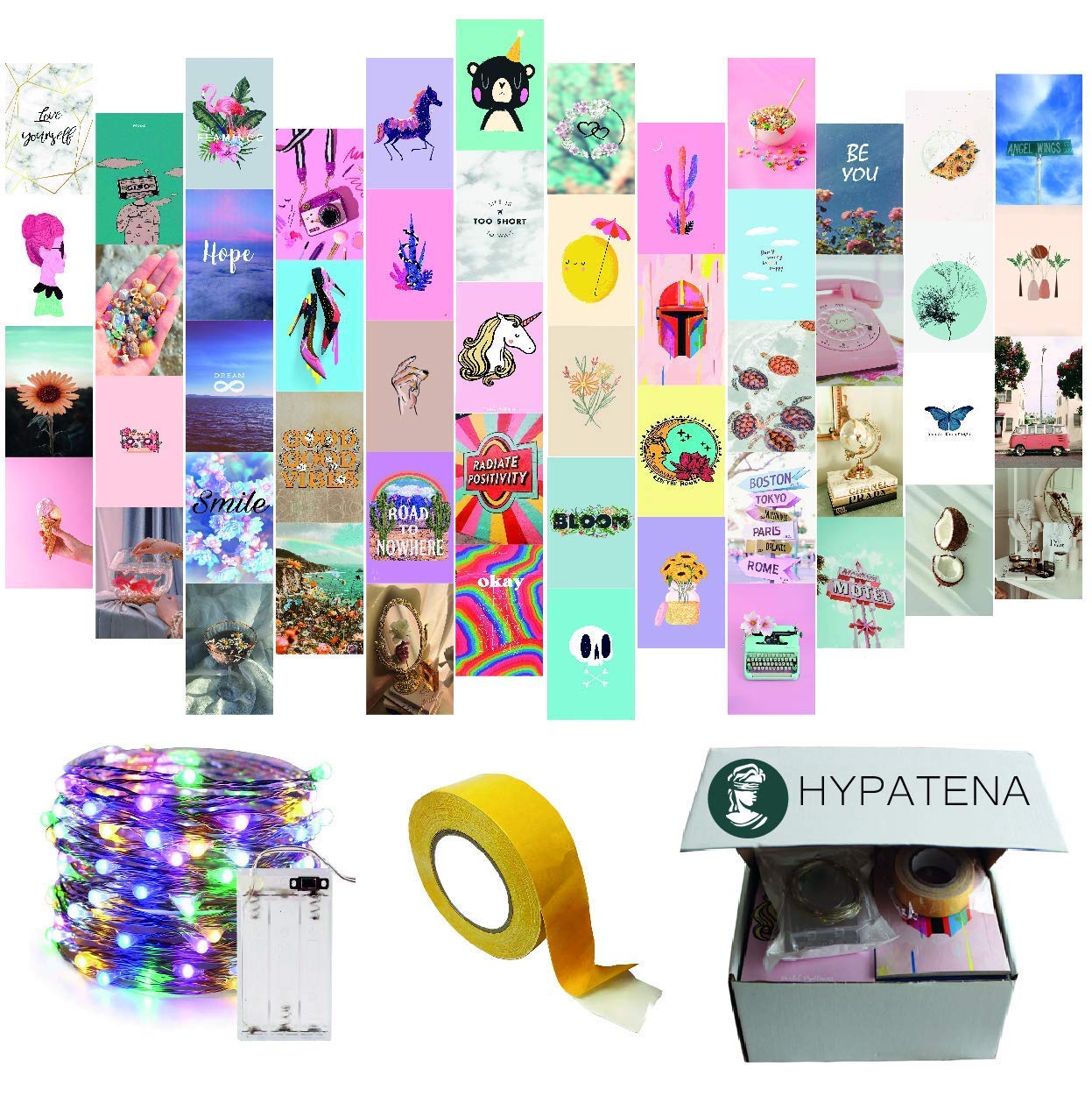 Wall Collage Kit Aesthetic Pictures Hypatena 54 Set 4x6 Inch ...