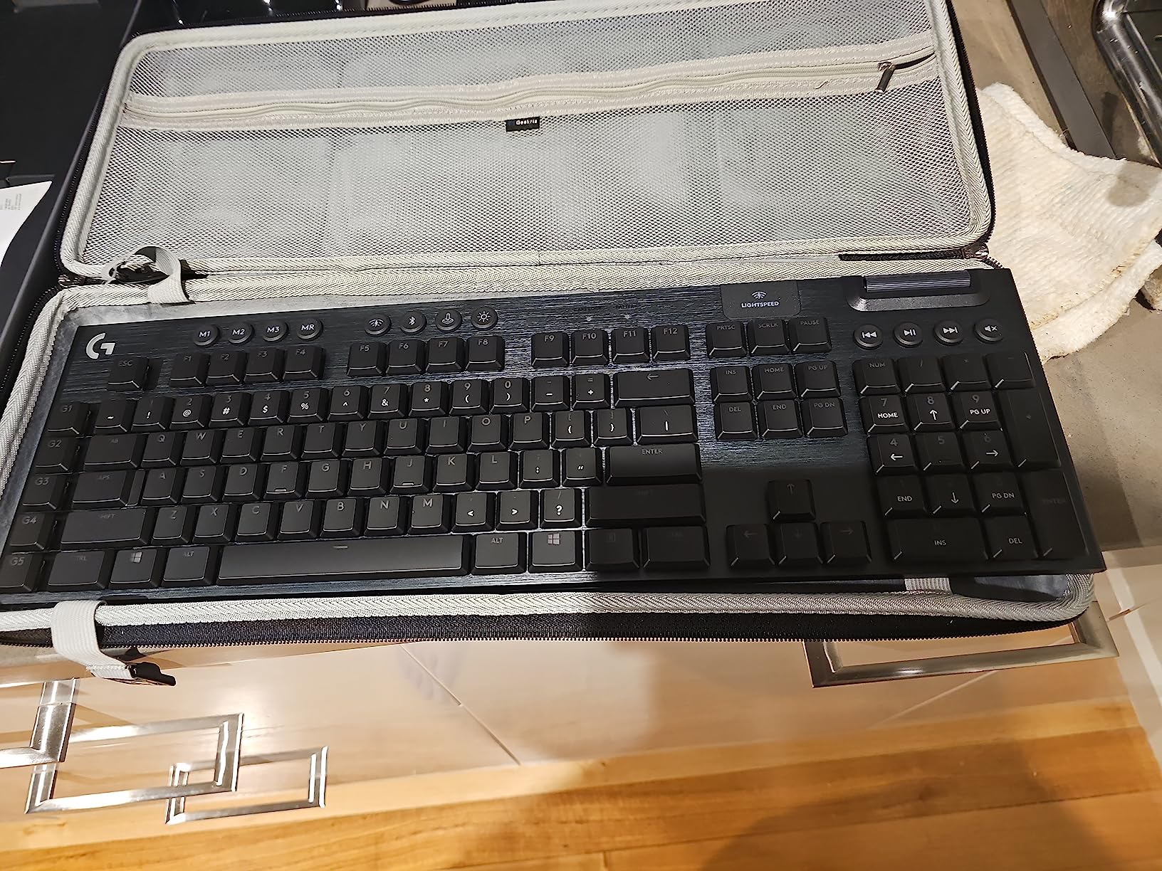 Geekria Full Size Keyboard Case, Hard Shell Travel Carrying Bag for 108 ...